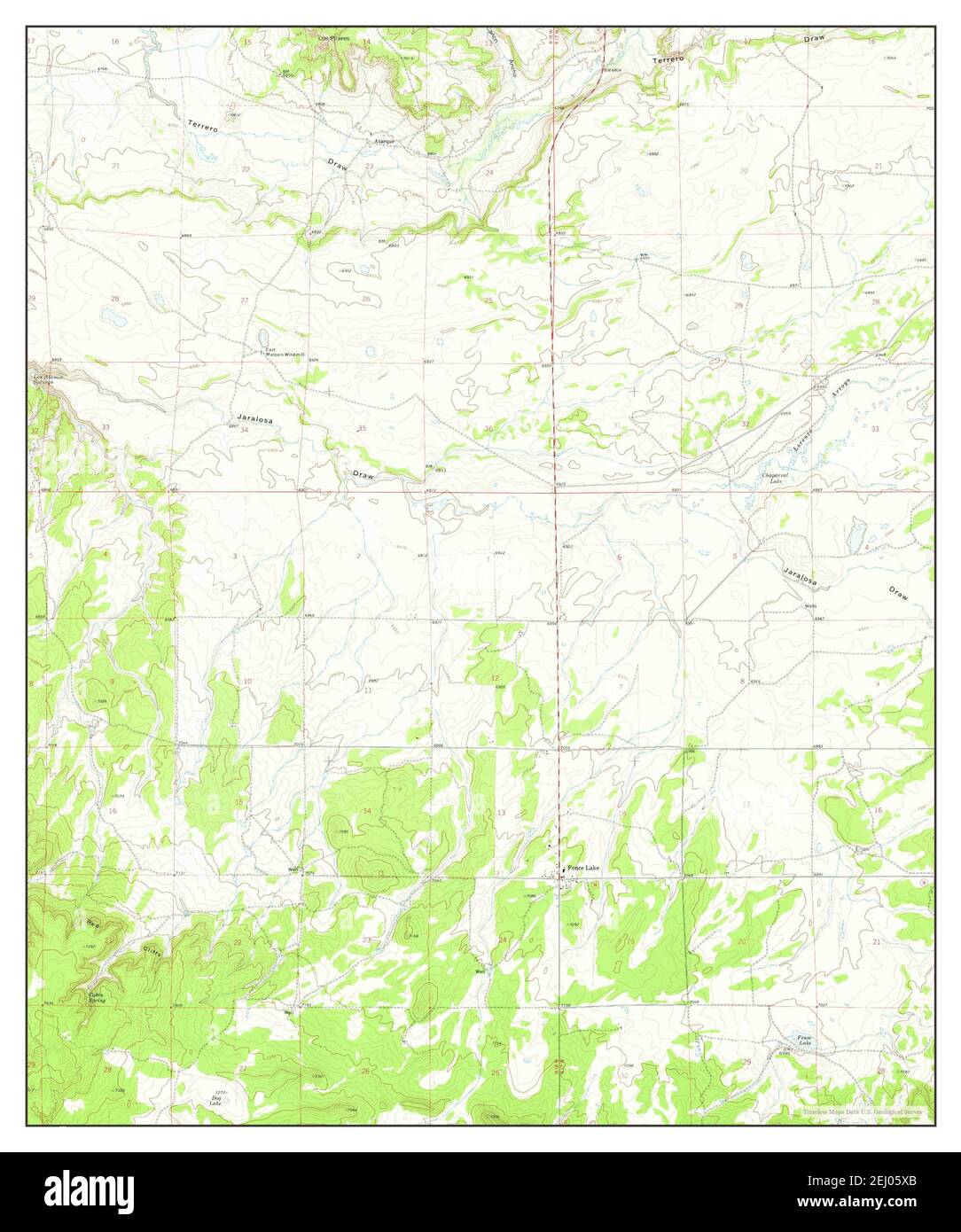 Fence Lake, New Mexico, map 1972, 1:24000, United States of America by ...