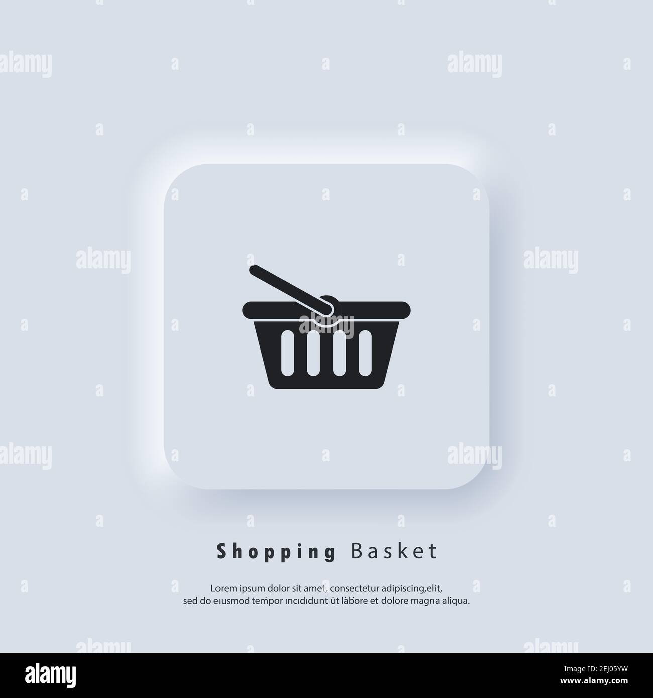 Shopping basket icon. Add to cart button icon. Shopping basket logo ...