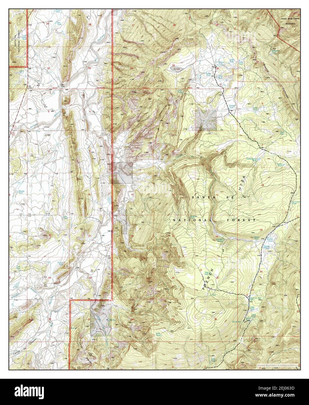 French Mesa, New Mexico, map 2002, 1:24000, United States of America by ...