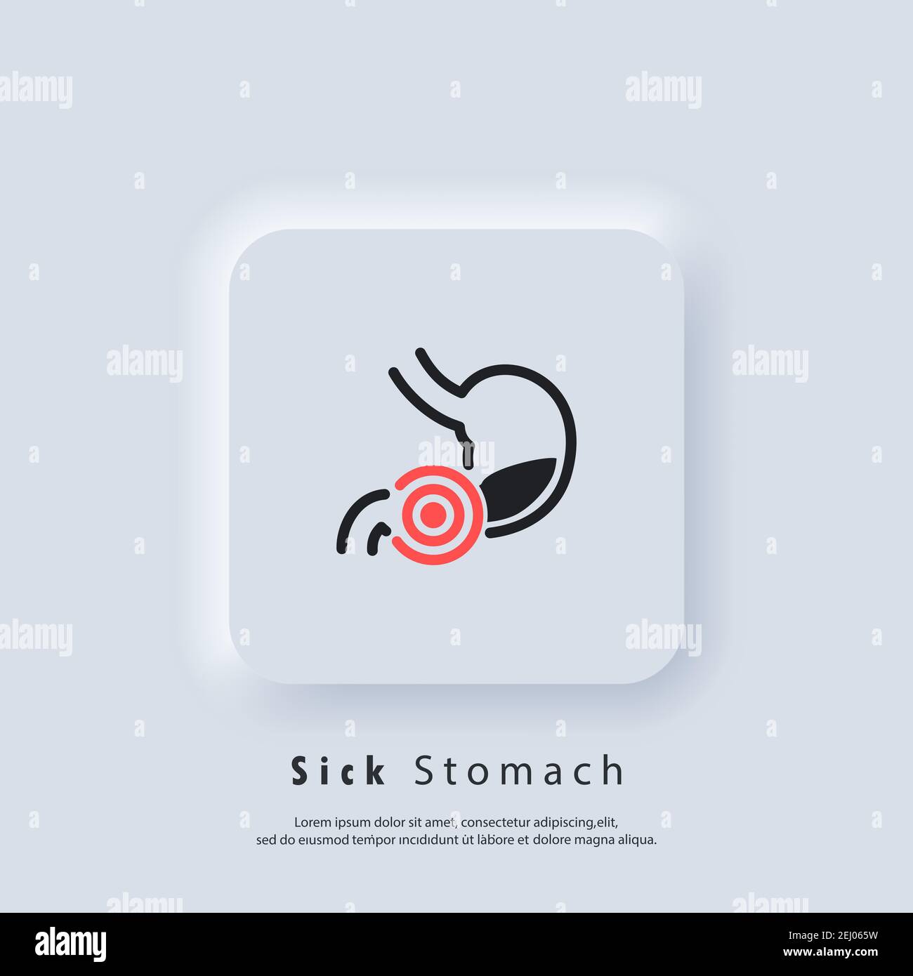 Stomachache icon. Healthy stomach icons. Sick stomach logo. Stomach ...
