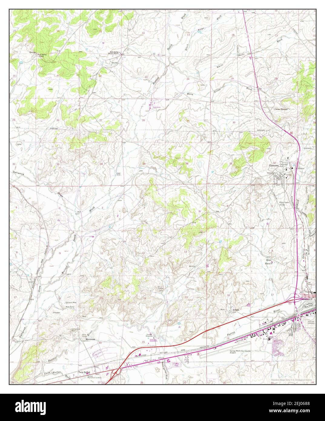 Map of gallup hi-res stock photography and images - Alamy