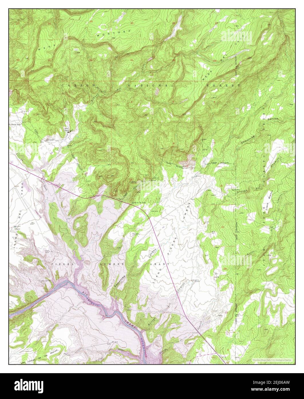 Ghost Ranch, New Mexico, map 1953, 1:24000, United States of America by ...