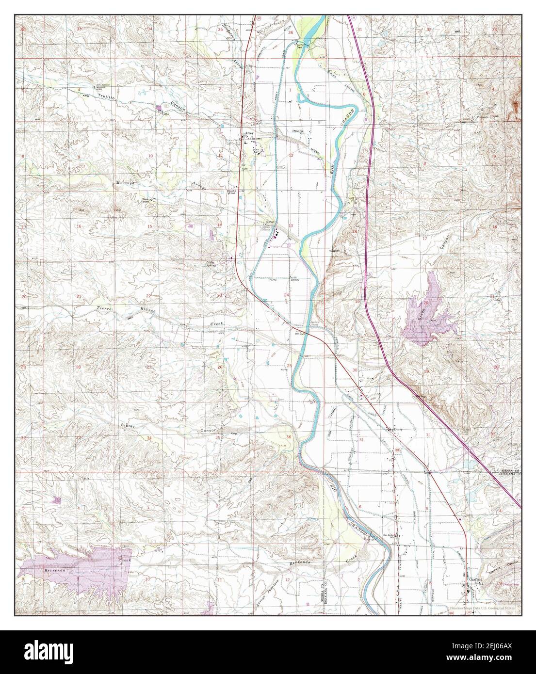 Garfield, New Mexico, map 1996, 1:24000, United States of America by ...
