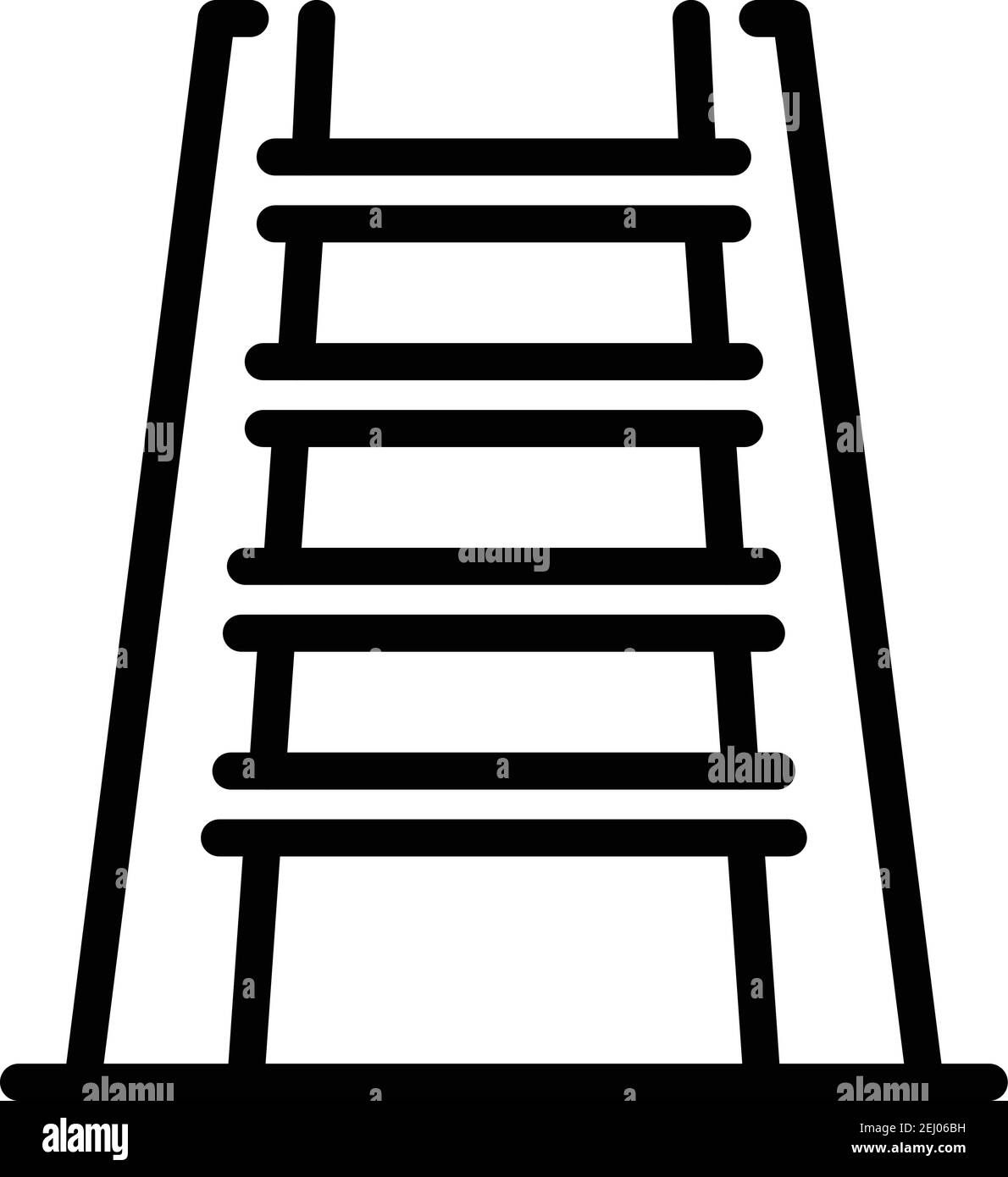Portable ladder icon. Outline portable ladder vector icon for web ...