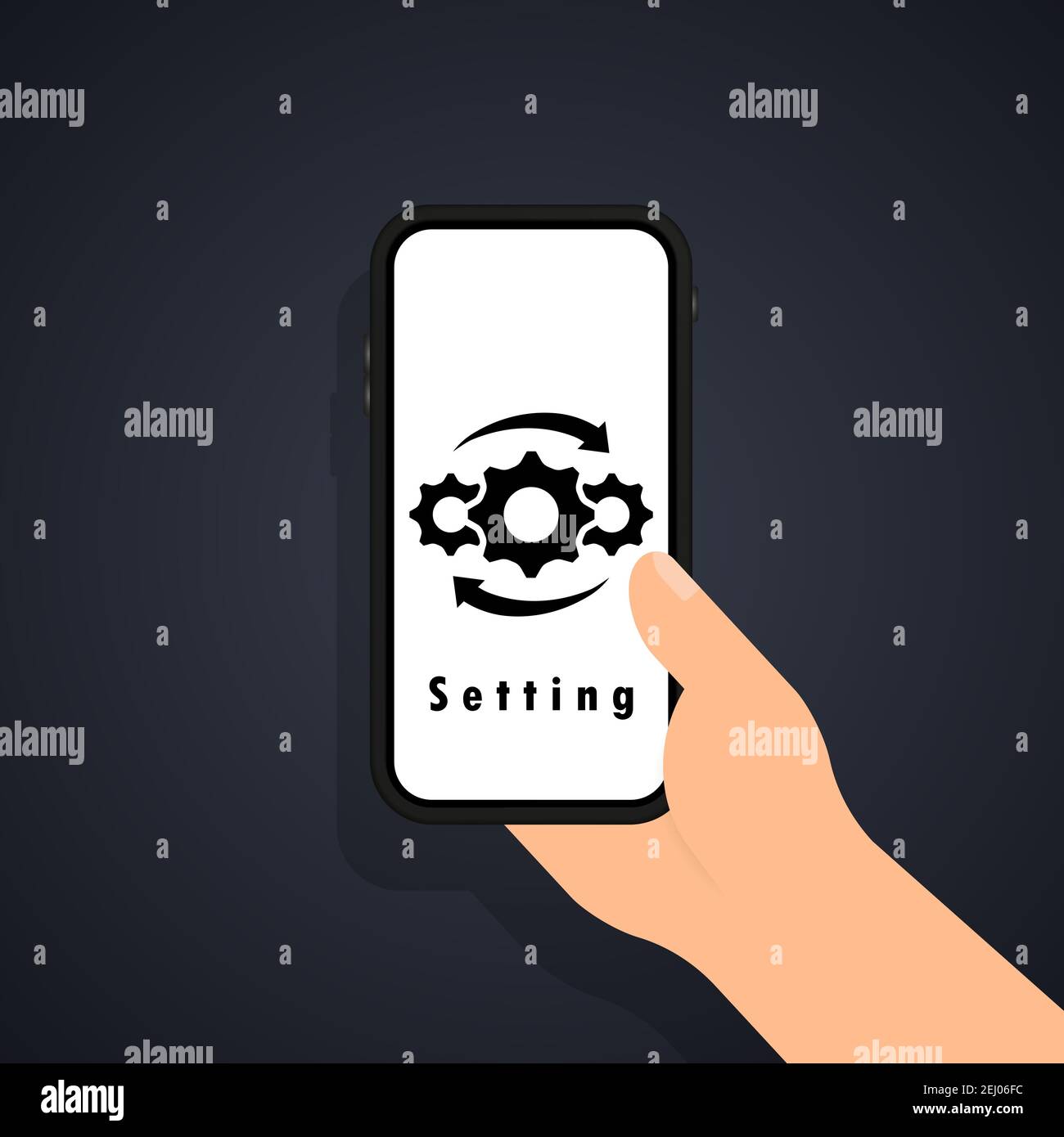 Hand setting Stock Vector Images - Alamy