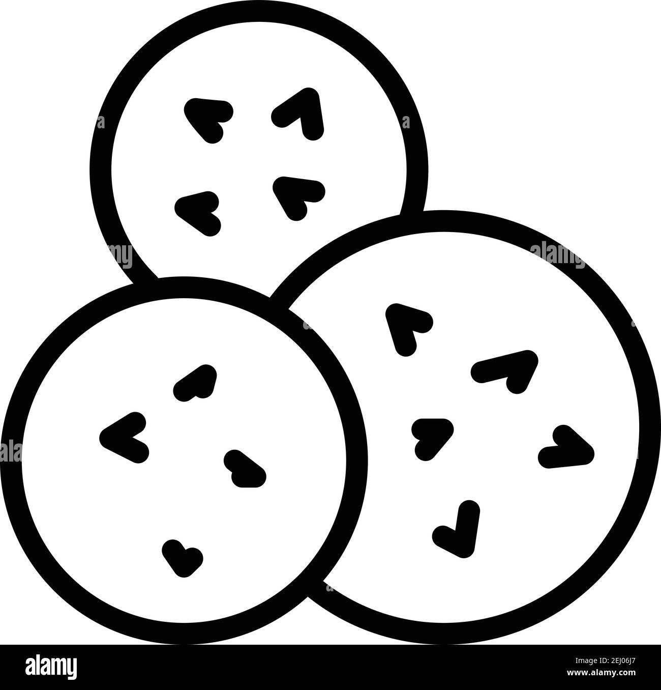 Falafel food icon. Outline falafel food vector icon for web design ...