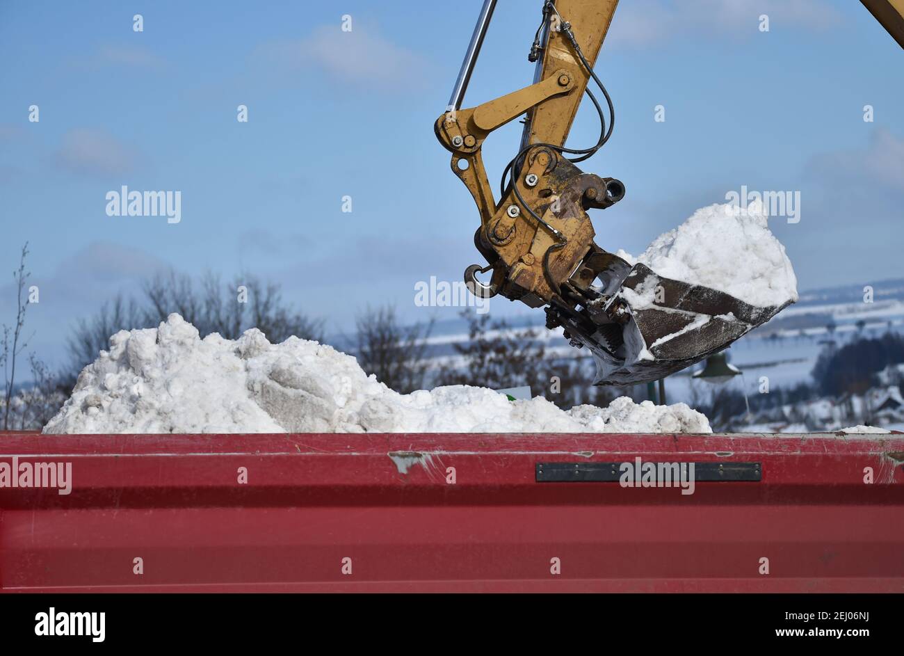 Motorway snow clearing hi-res stock photography and images - Alamy