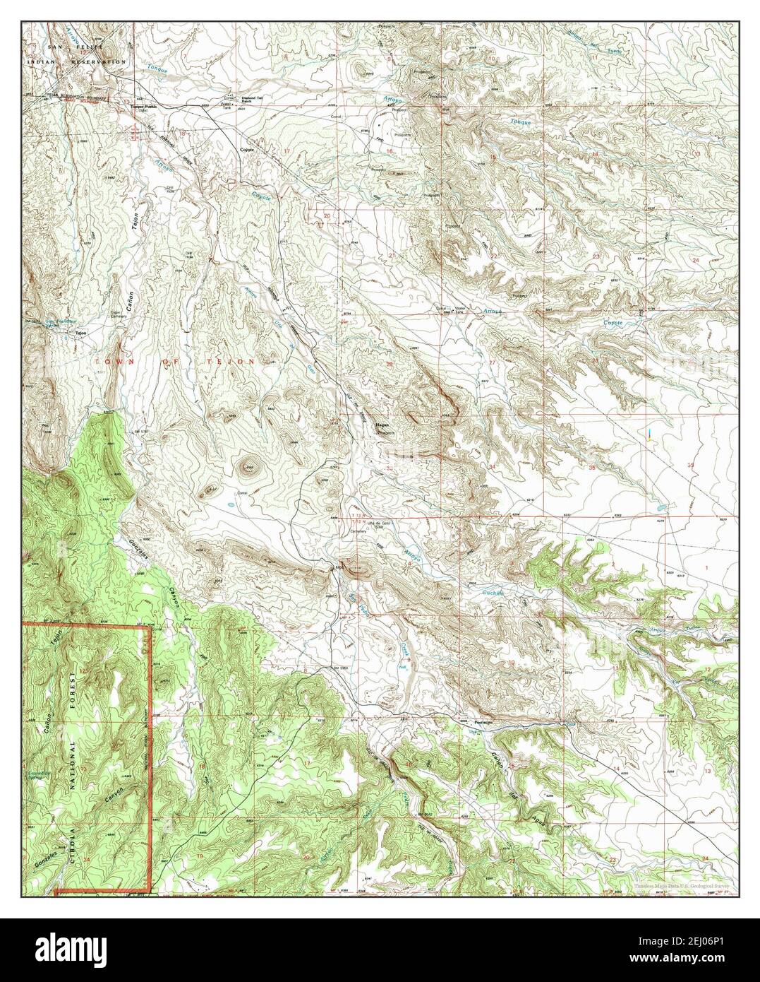 Hagan, New Mexico, map 1990, 1:24000, United States of America by ...