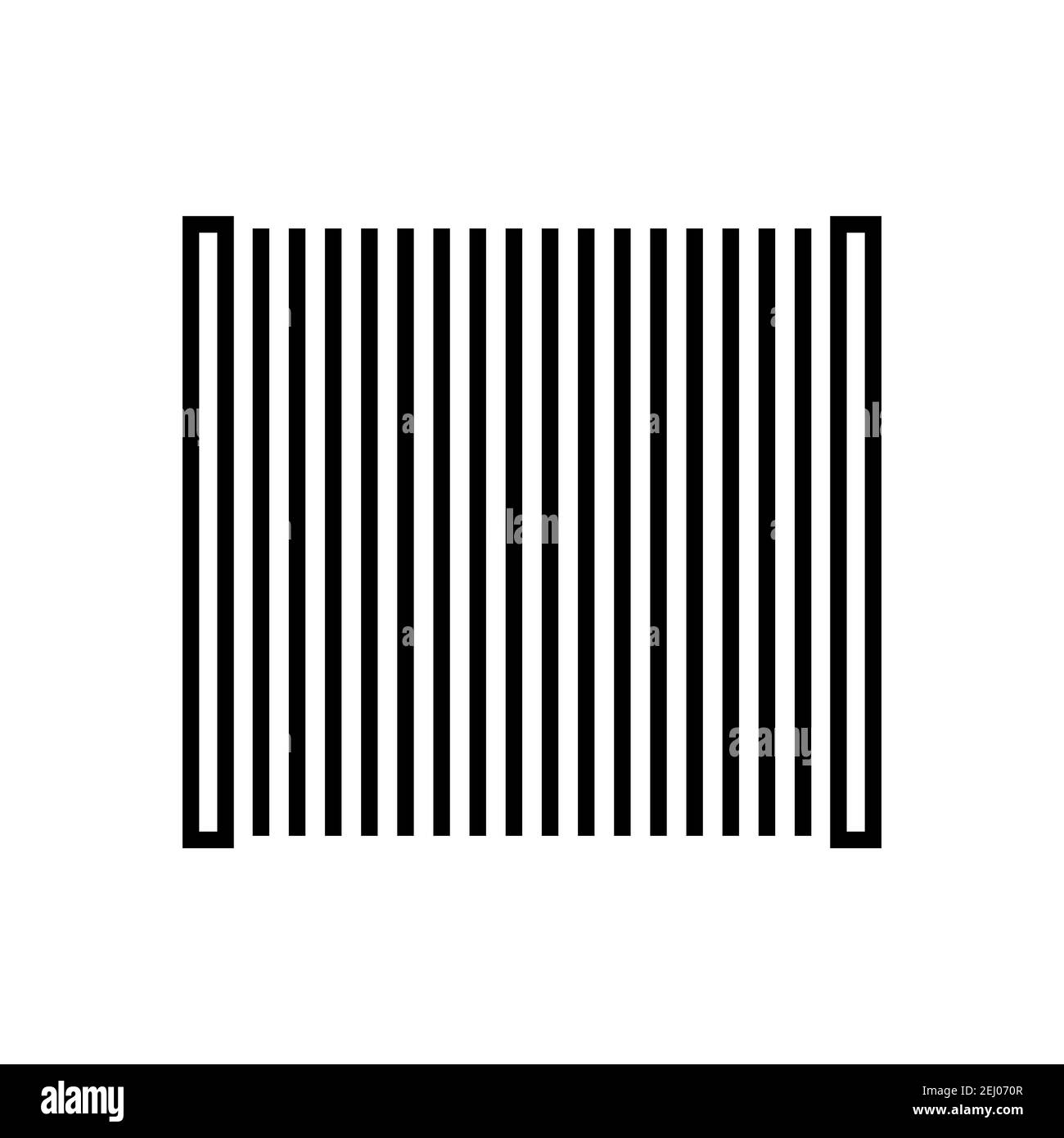 Illustration of barcode line vector icon isolated on white background ...