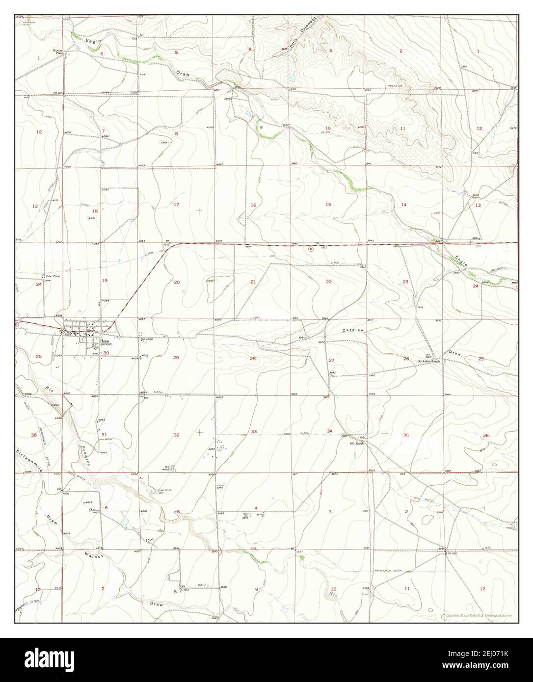 Hope, New Mexico, map 1955, 1:24000, United States of America by ...