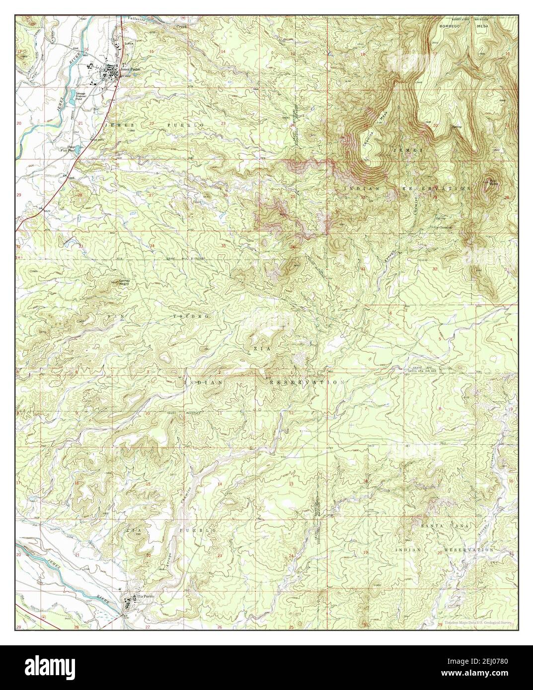 Jemez Pueblo, New Mexico, map 1969, 1:24000, United States of America ...
