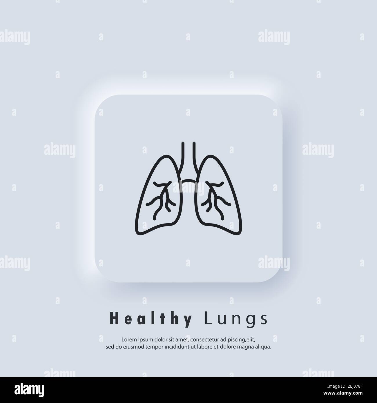 Lungs Pneumonia Icon Inflammatory In Lungs Asthma Or Tuberculosis