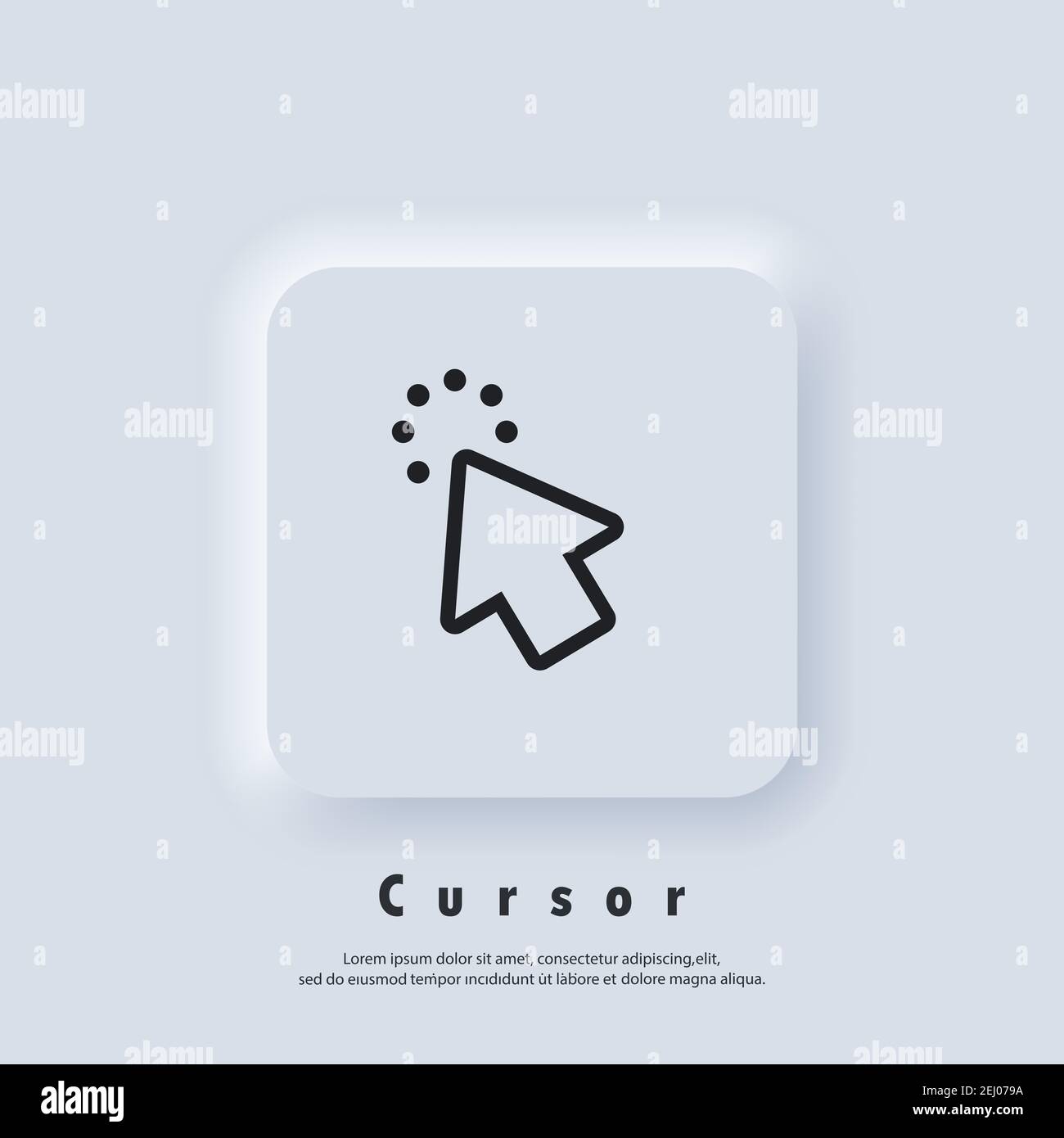 Pointer icon logo. Cursor sign. Click icon. Computer mouse, cursors ...