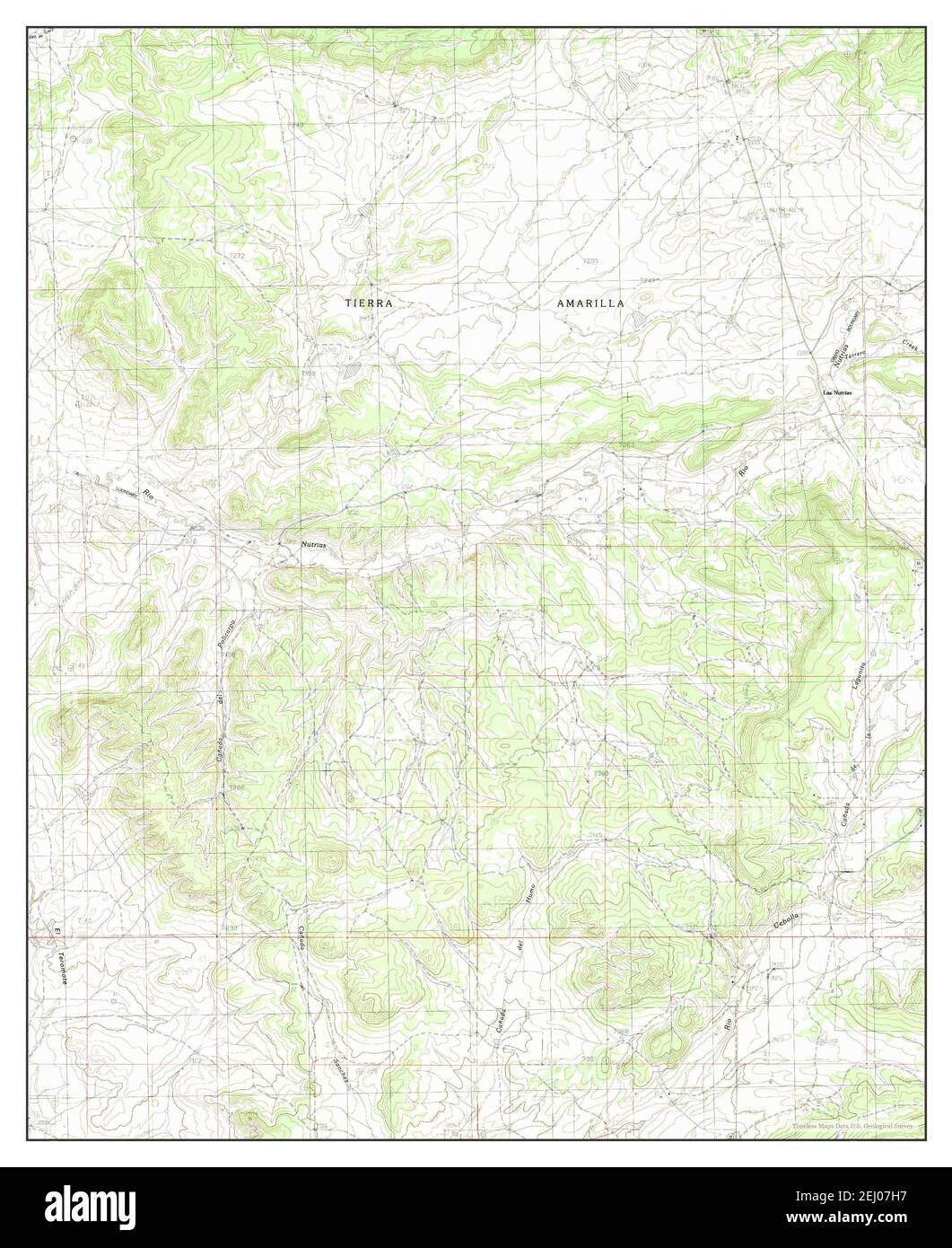 Las Nutrias, New Mexico, map 1983, 1:24000, United States of America by ...