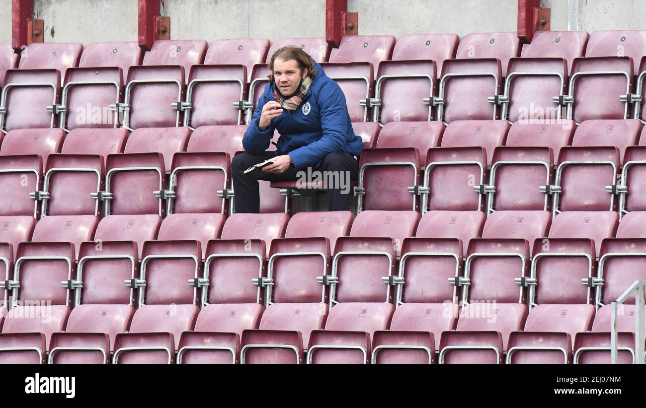 Tynecastle Park, Edinburgh, Scotland. UK .20th- Feb-21. Scottish ...