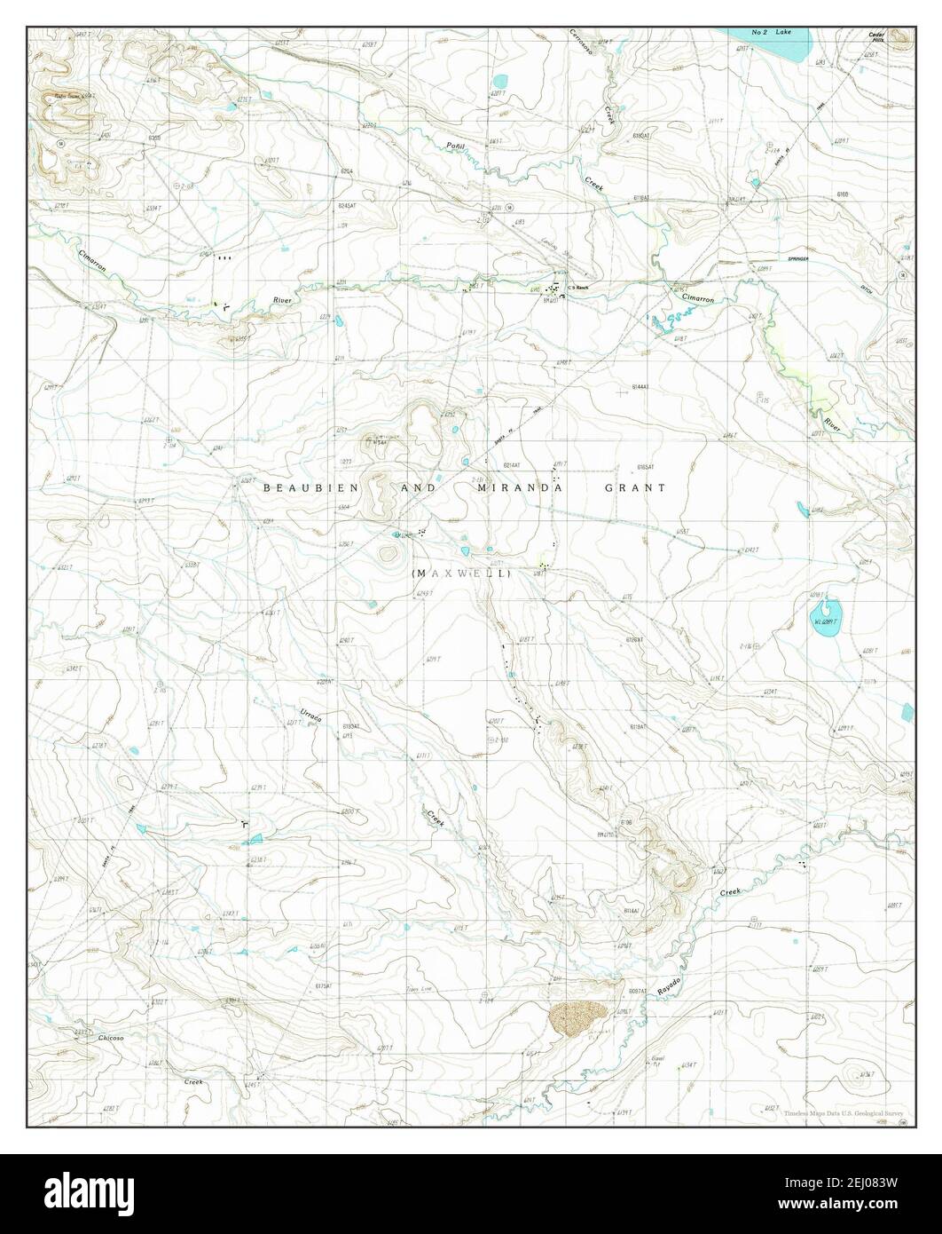 Miami NE, New Mexico, map 1987, 1:24000, United States of America by ...