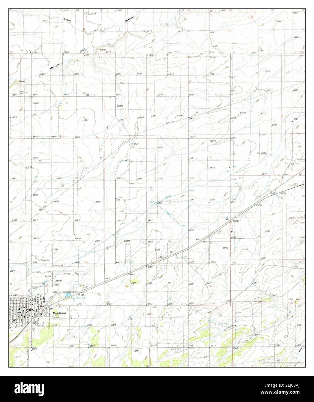 Mountainair, New Mexico, map 1986, 1:24000, United States of America by ...
