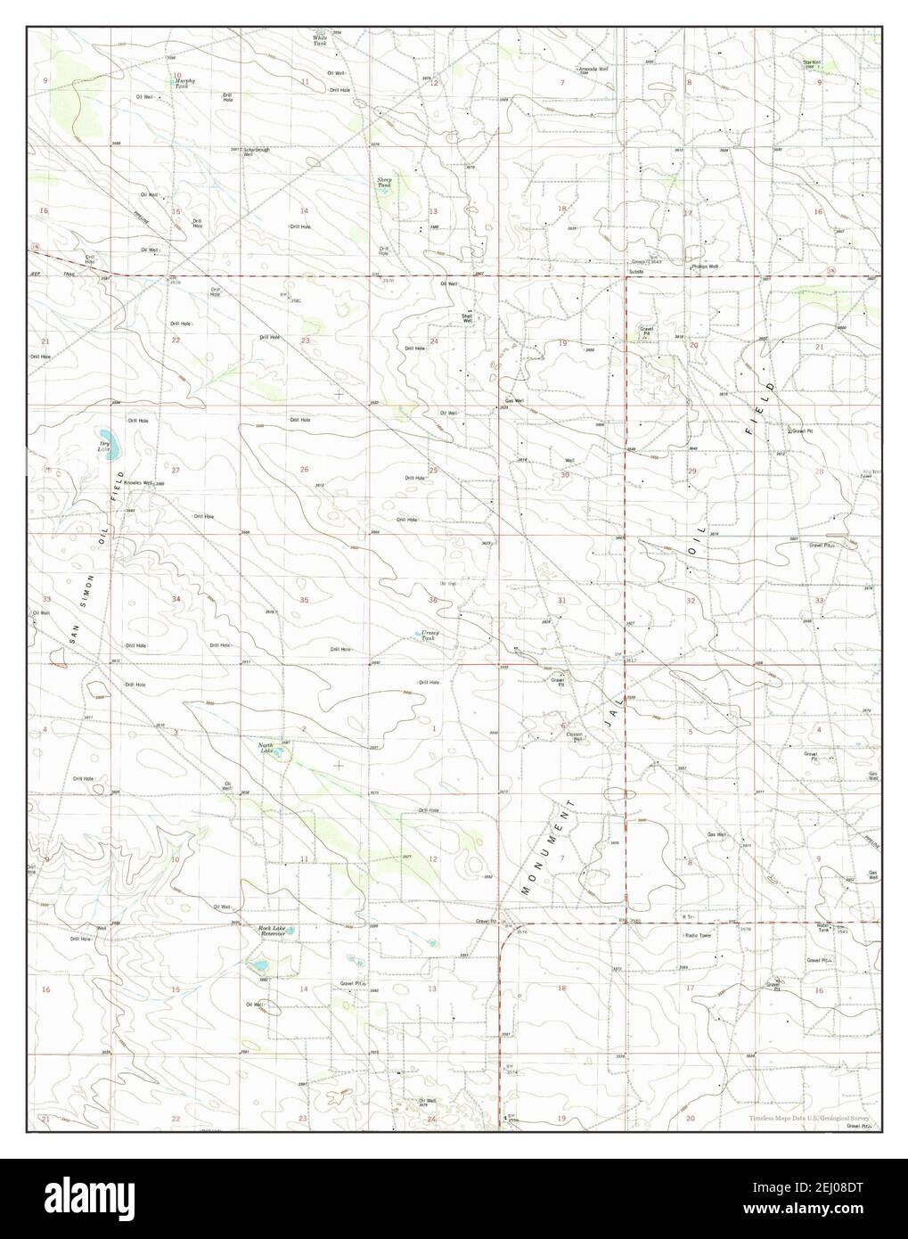 Oil Center, New Mexico, map 1984, 1:24000, United States of America by ...