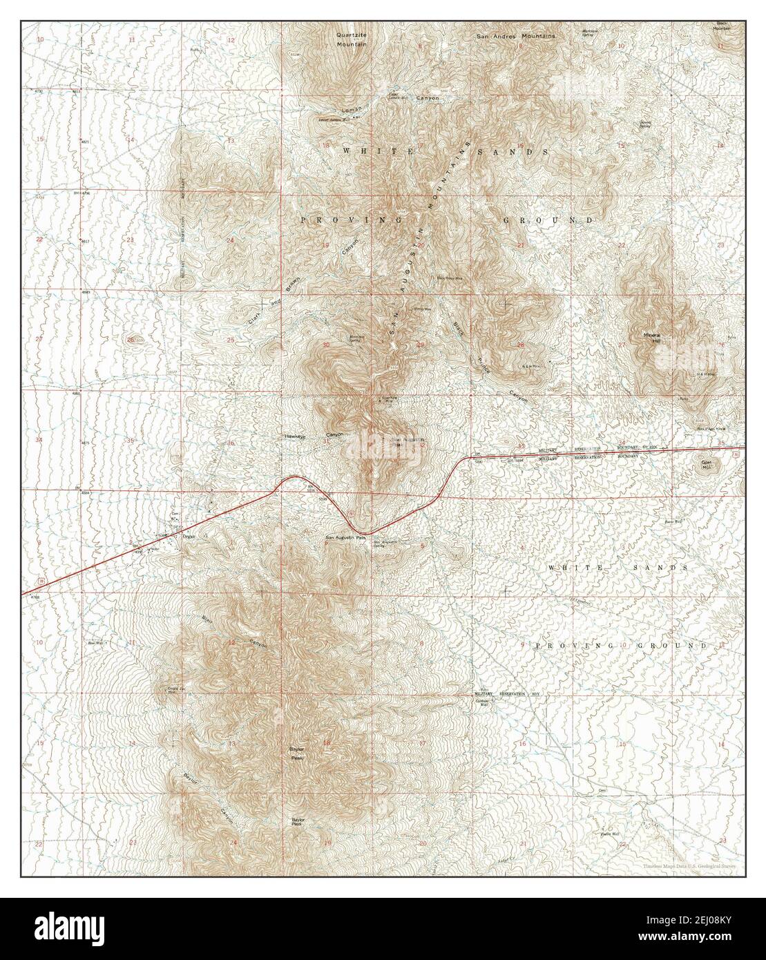 Organ, New Mexico, map 1955, 1:24000, United States of America by ...