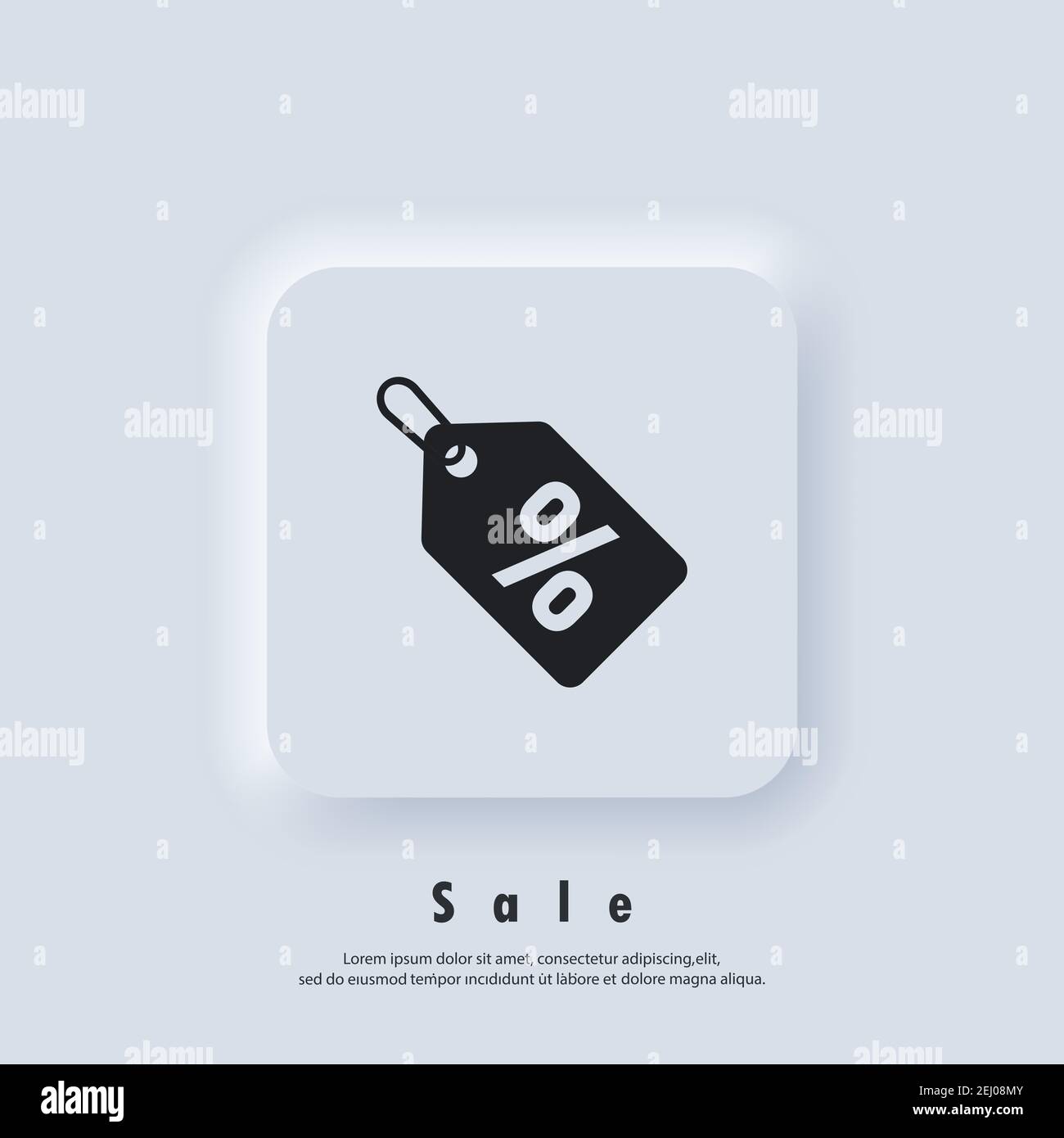Discount offer sale price tag icon. Sale price tag logo. Flat label ...
