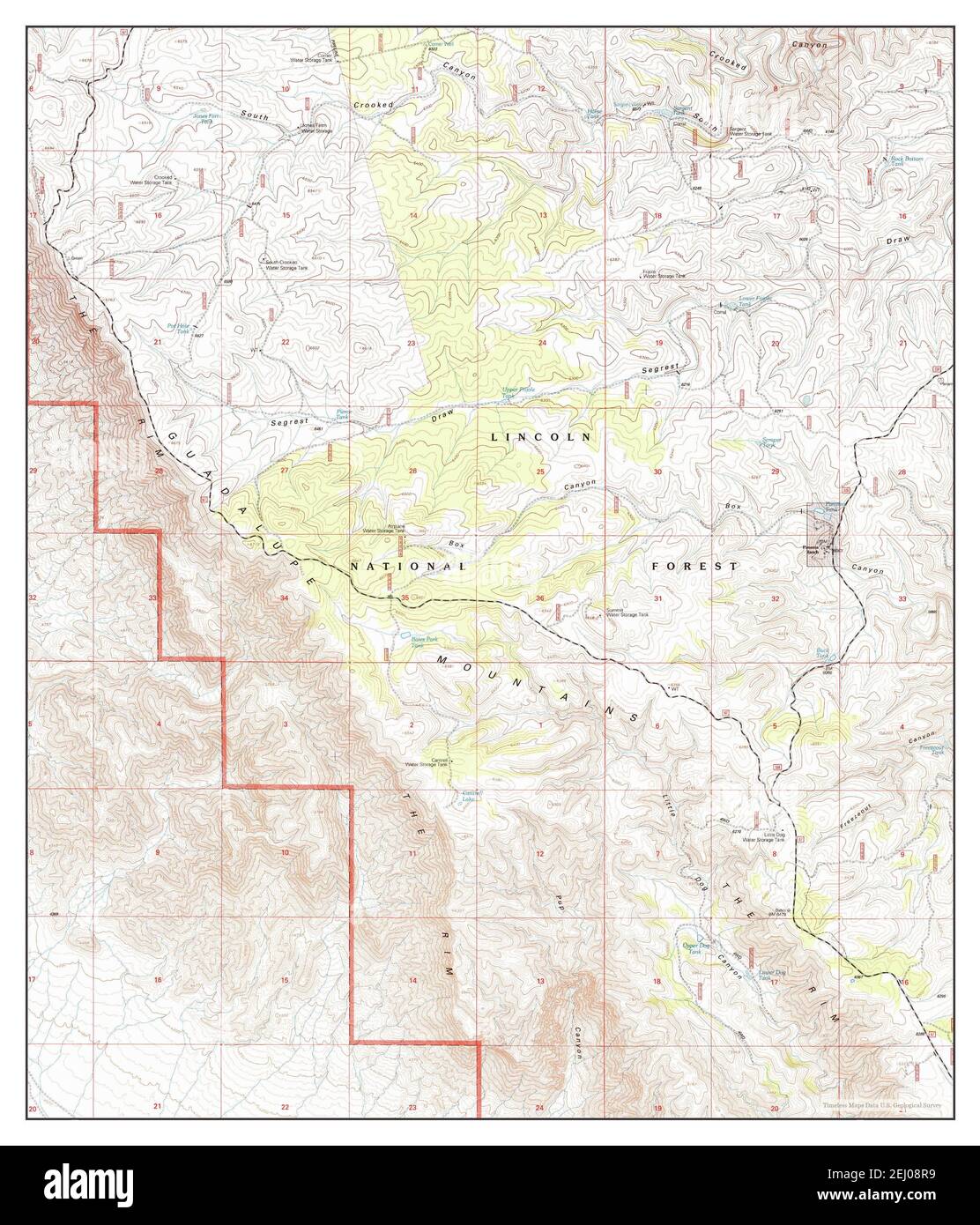 Panama Ranch, New Mexico, map 2001, 1:24000, United States of America ...