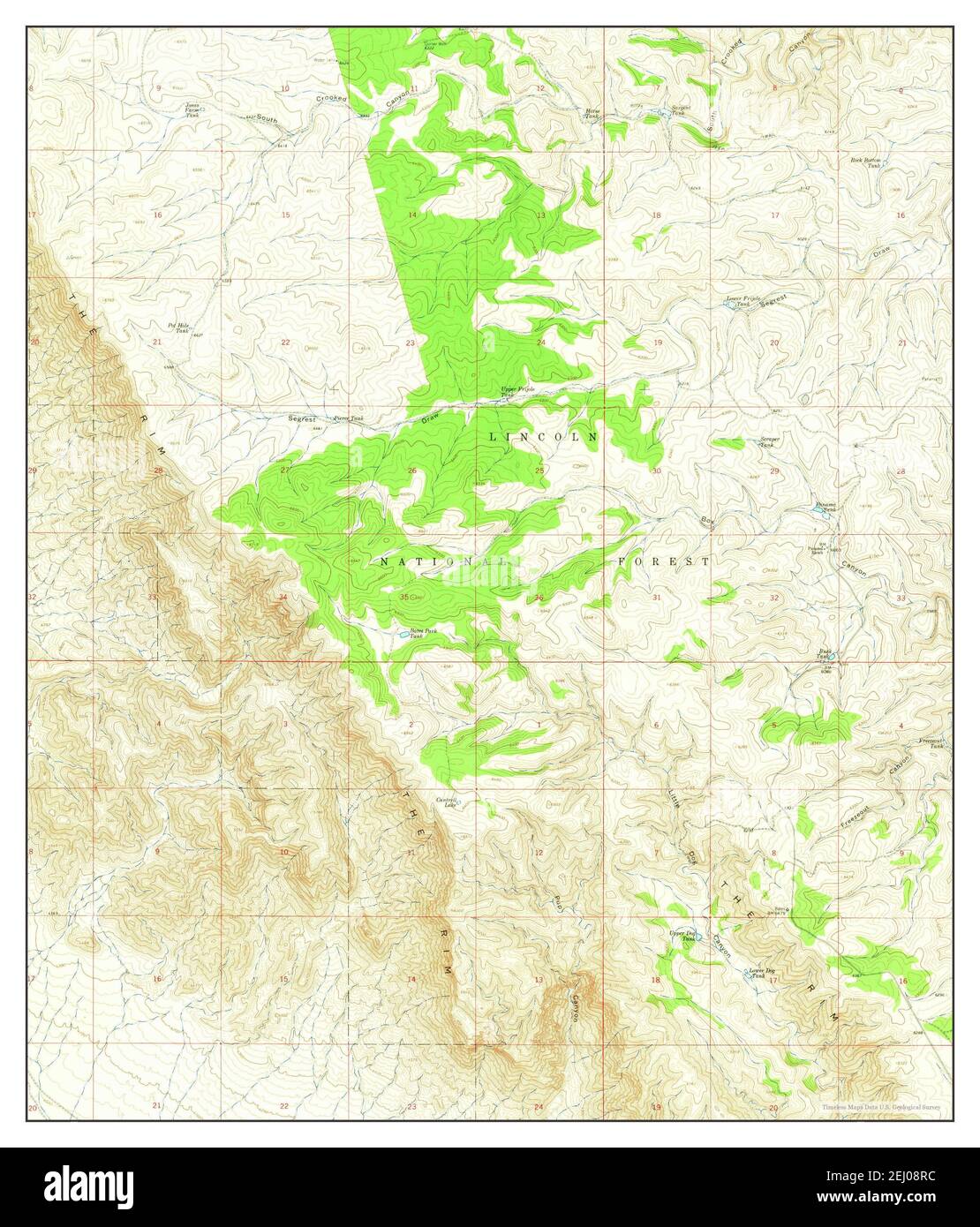 Panama Ranch, New Mexico, map 1963, 1:24000, United States of America ...