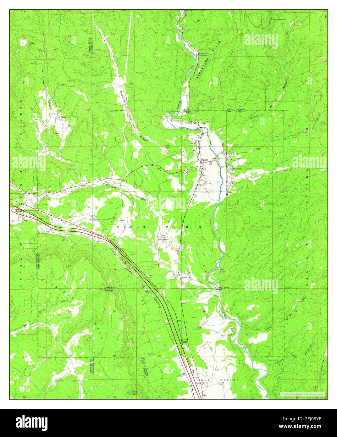 Map of pecos hi-res stock photography and images - Alamy