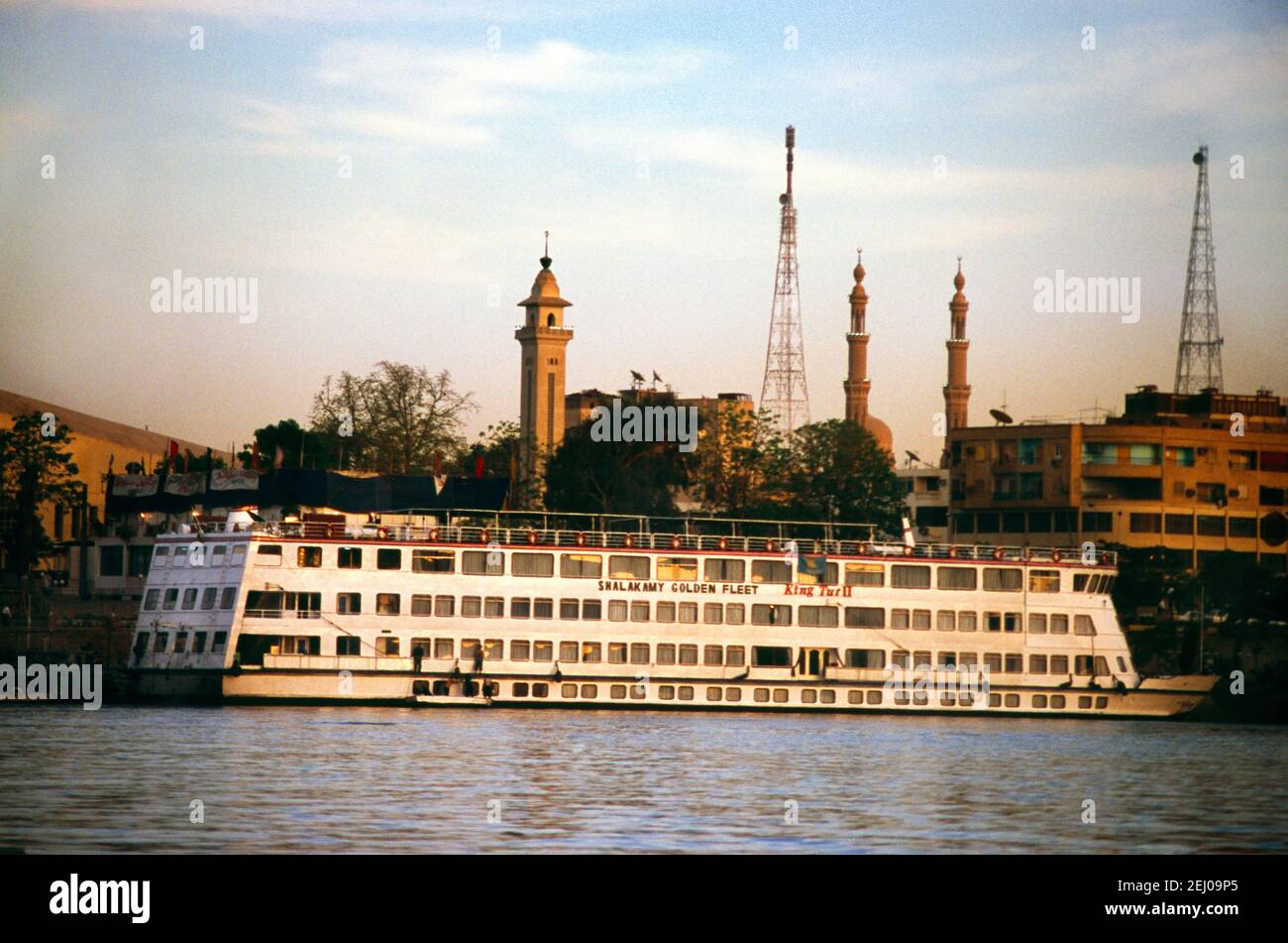 River Nile Cruise Boat Aswan Egypt Stock Photo - Alamy