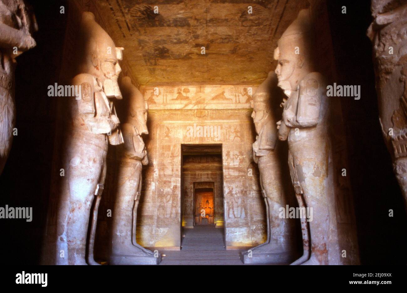 The Great Temple of Ra-Harakhte Abu Simbel Egypt Large Hall with Eight ...