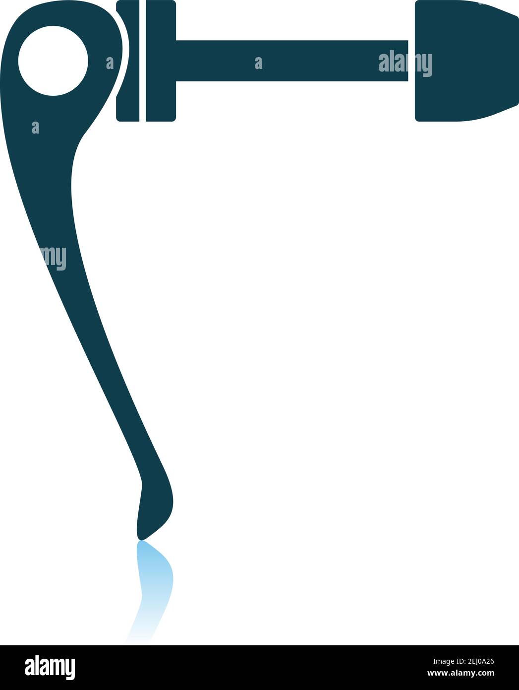 Bike Quick Release Icon. Shadow Reflection Design. Vector Illustration ...