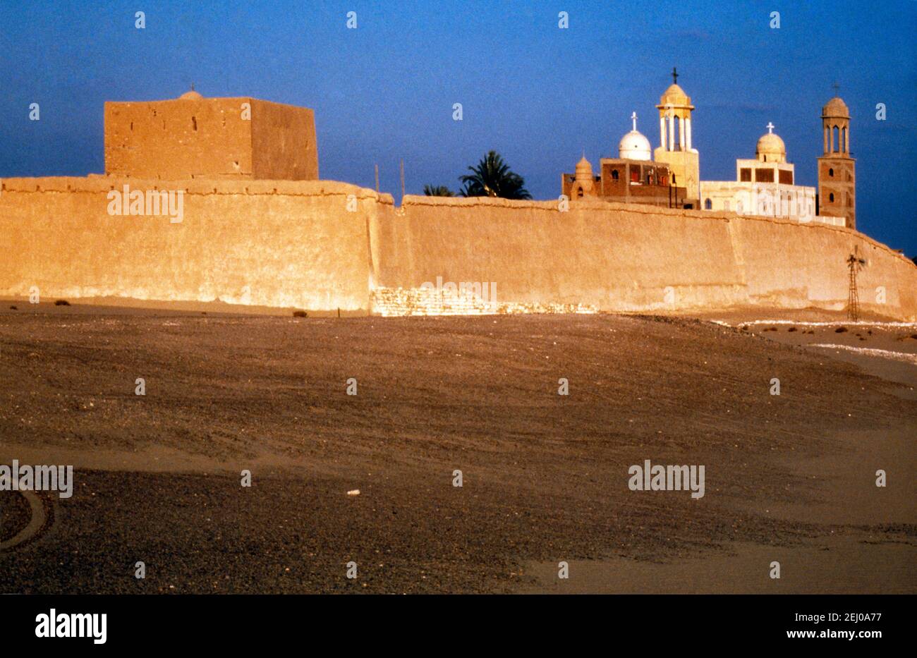 Nitrian Desert Egypt Wadi el Natrun Monastery of the Syrians Stock ...