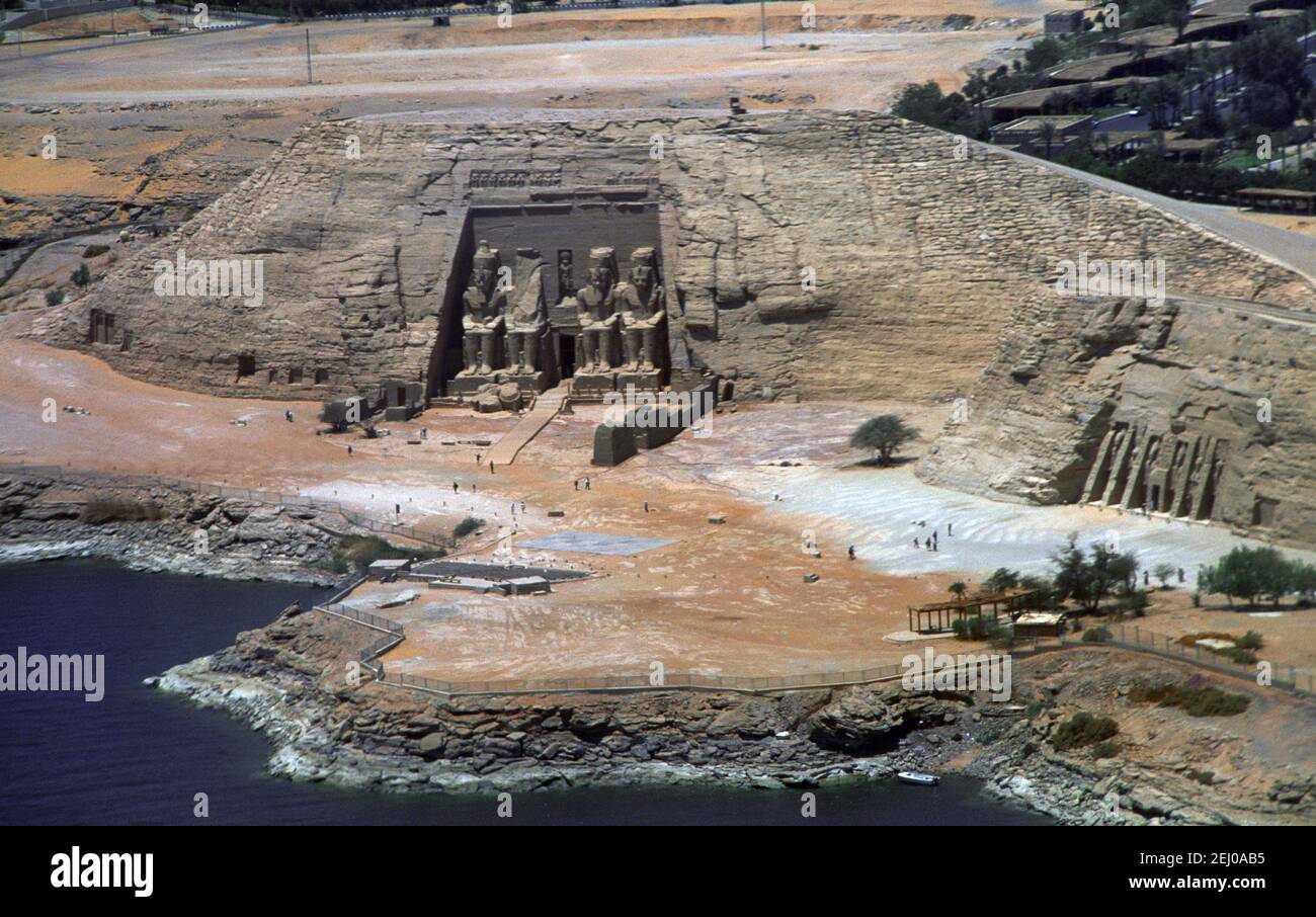Abu Simbel Egypt The Great Temple of Ra-Harakhte and Temple of Hathor ...