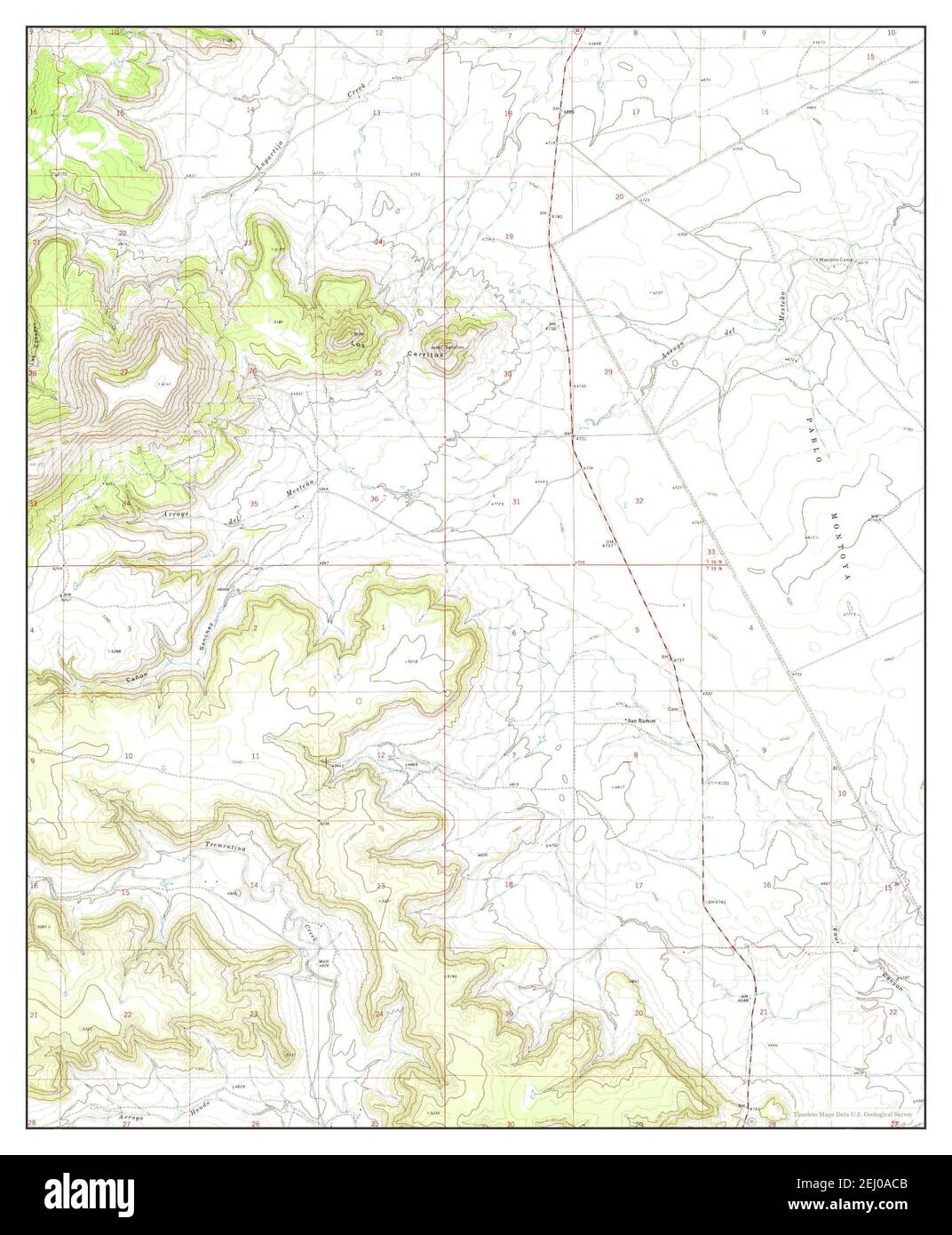 San Ramon, New Mexico, map 1972, 1:24000, United States of America by ...