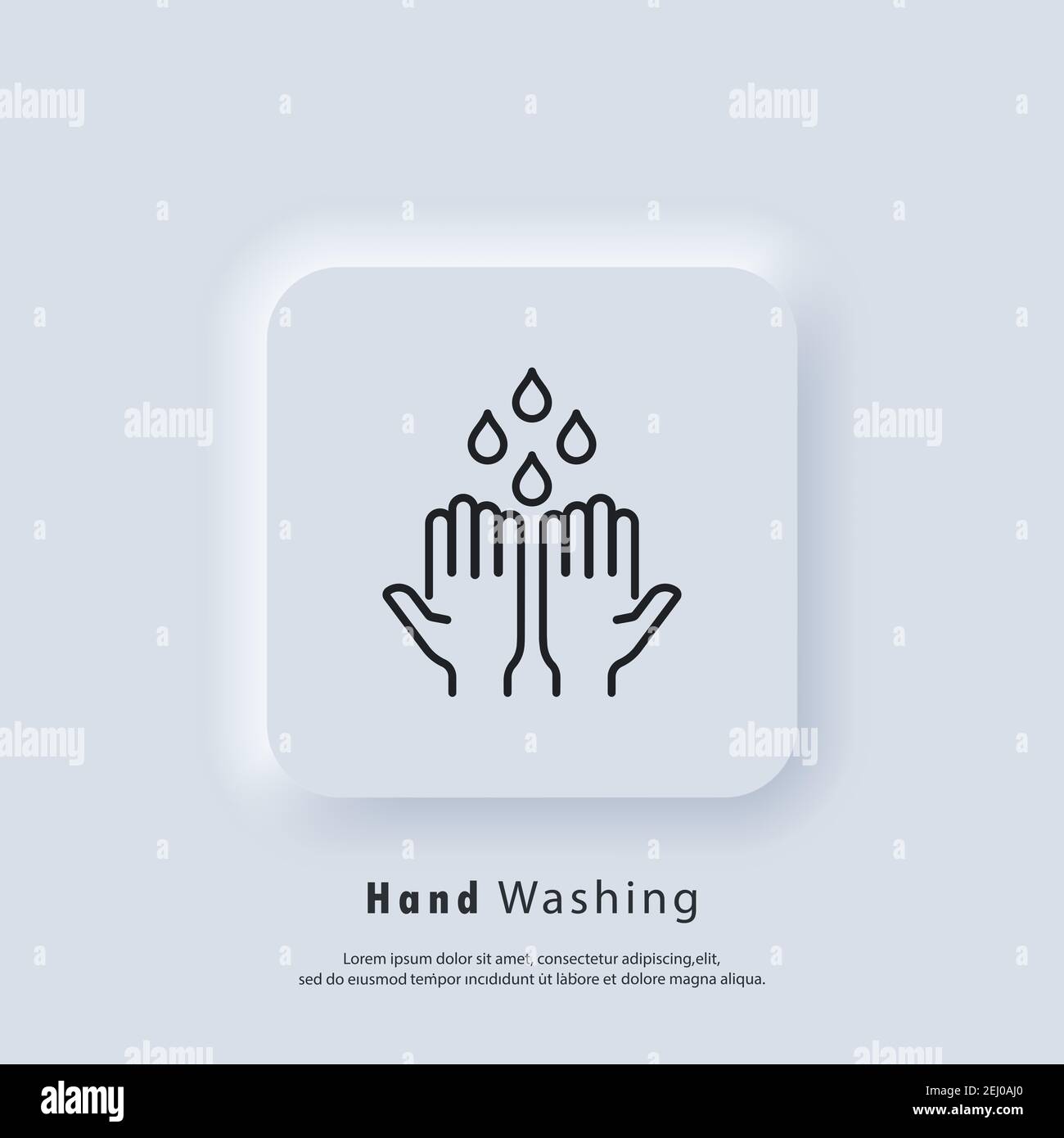 Wash hands icon. Wash hands with soap icon. Health care concept ...