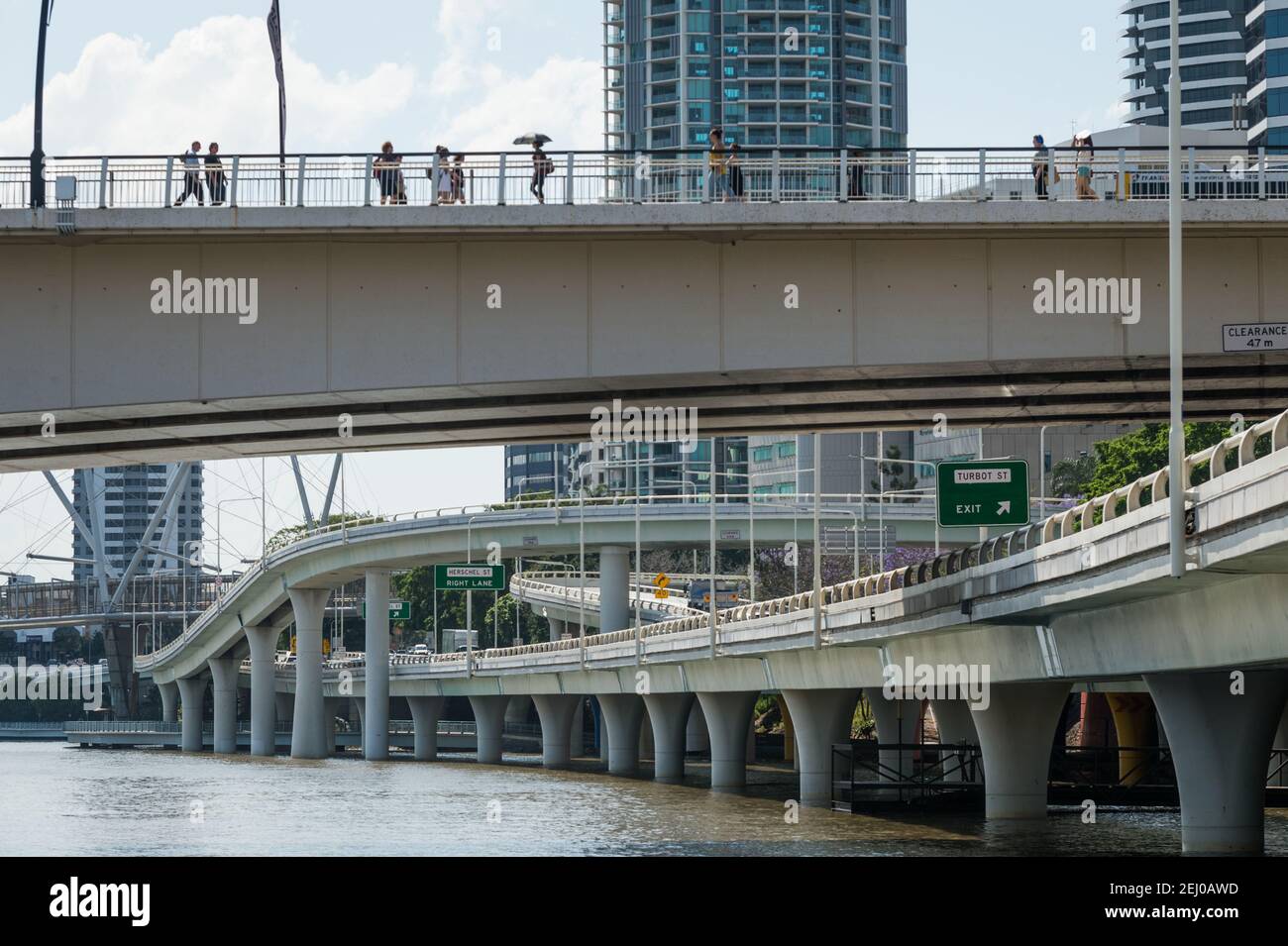 The M3 Riverside Expressway, Brisbane, Queensland, Australia Stock ...