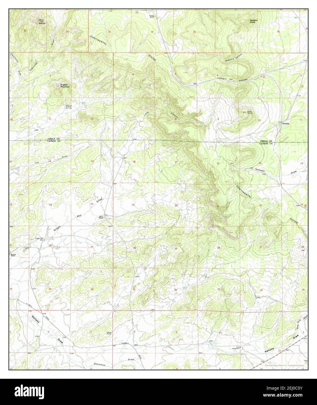 Techado, New Mexico, map 1967, 1:24000, United States of America by ...