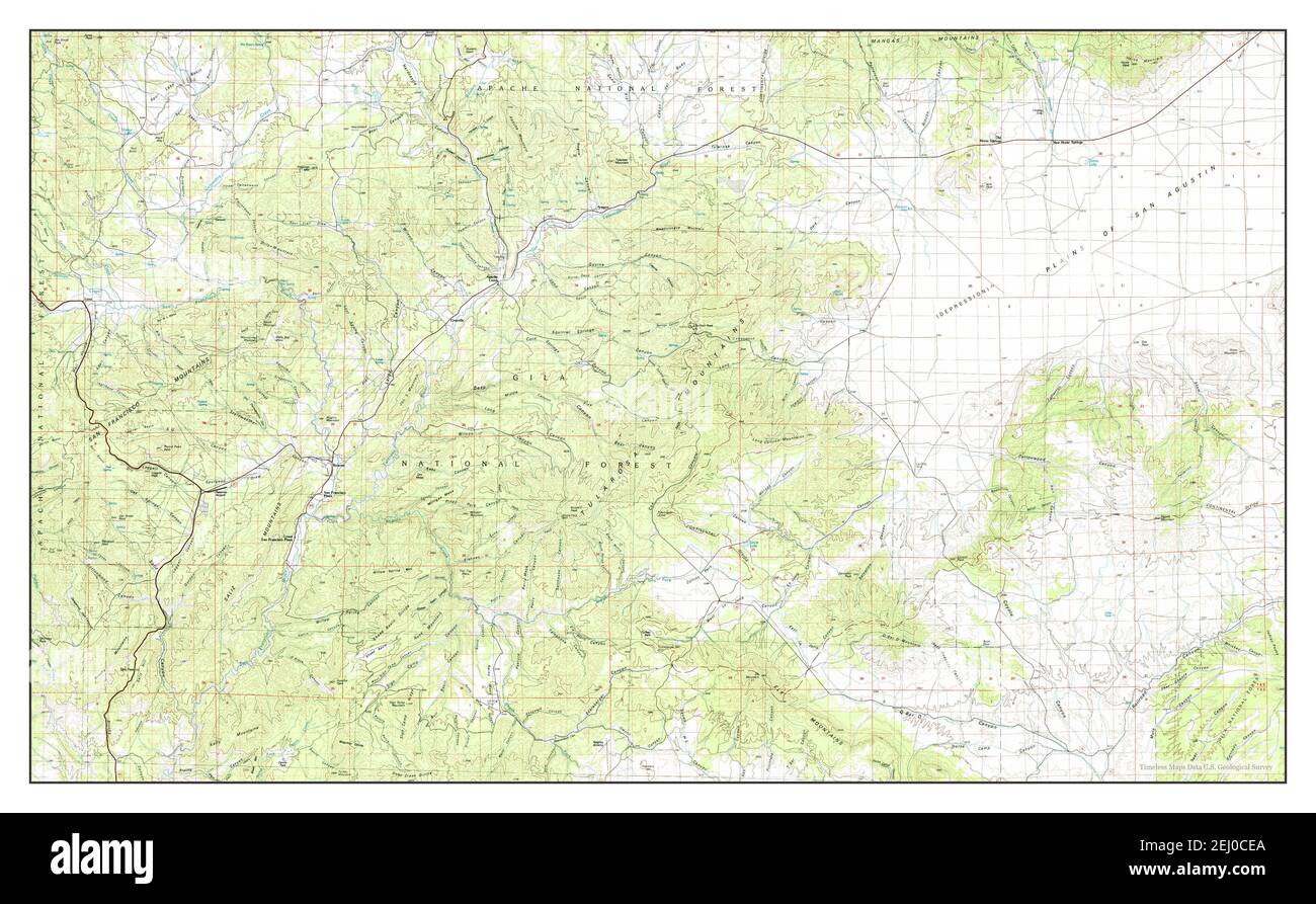 Map of tularosa hi-res stock photography and images - Alamy