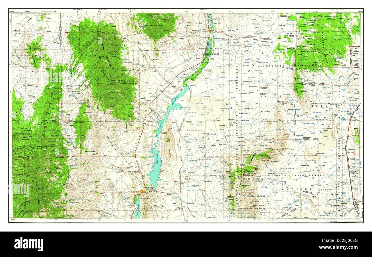 Map of tularosa hi-res stock photography and images - Alamy