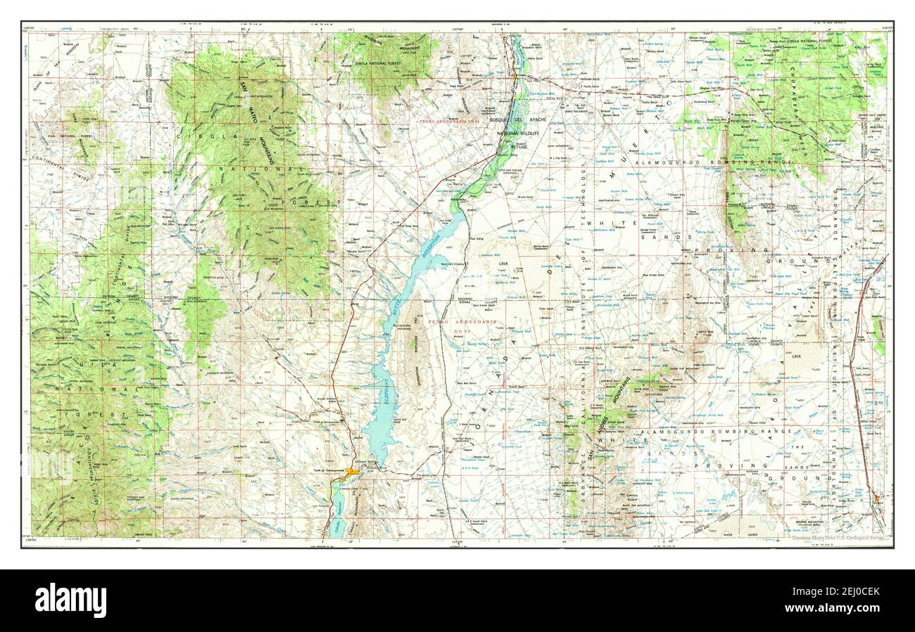 Map of tularosa hi-res stock photography and images - Alamy