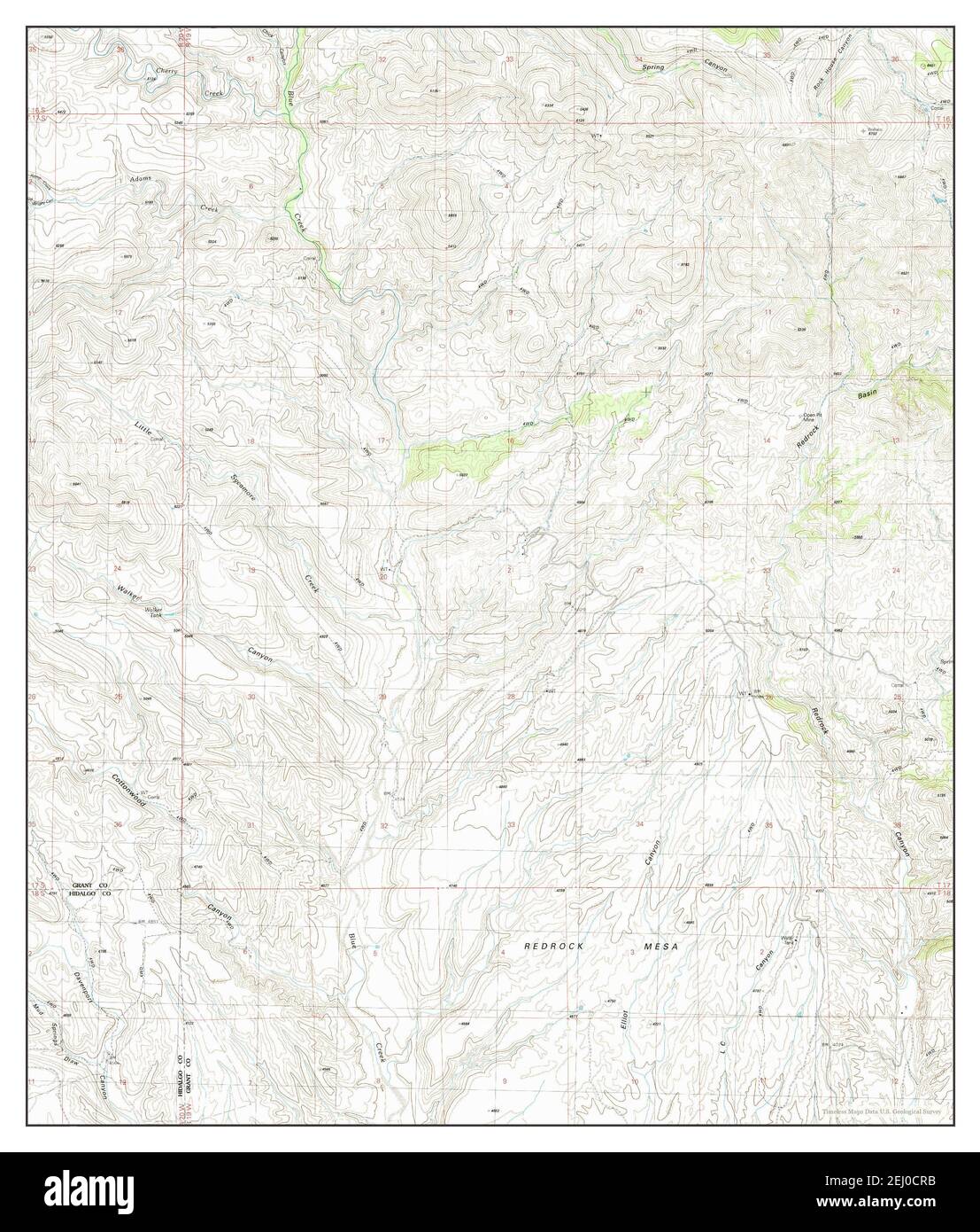 Walker Canyon, New Mexico, map 1990, 1:24000, United States of America ...