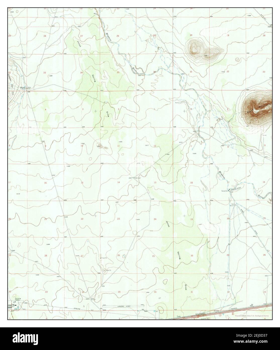 Williams Ranch, New Mexico, map 1964, 1:24000, United States of America ...
