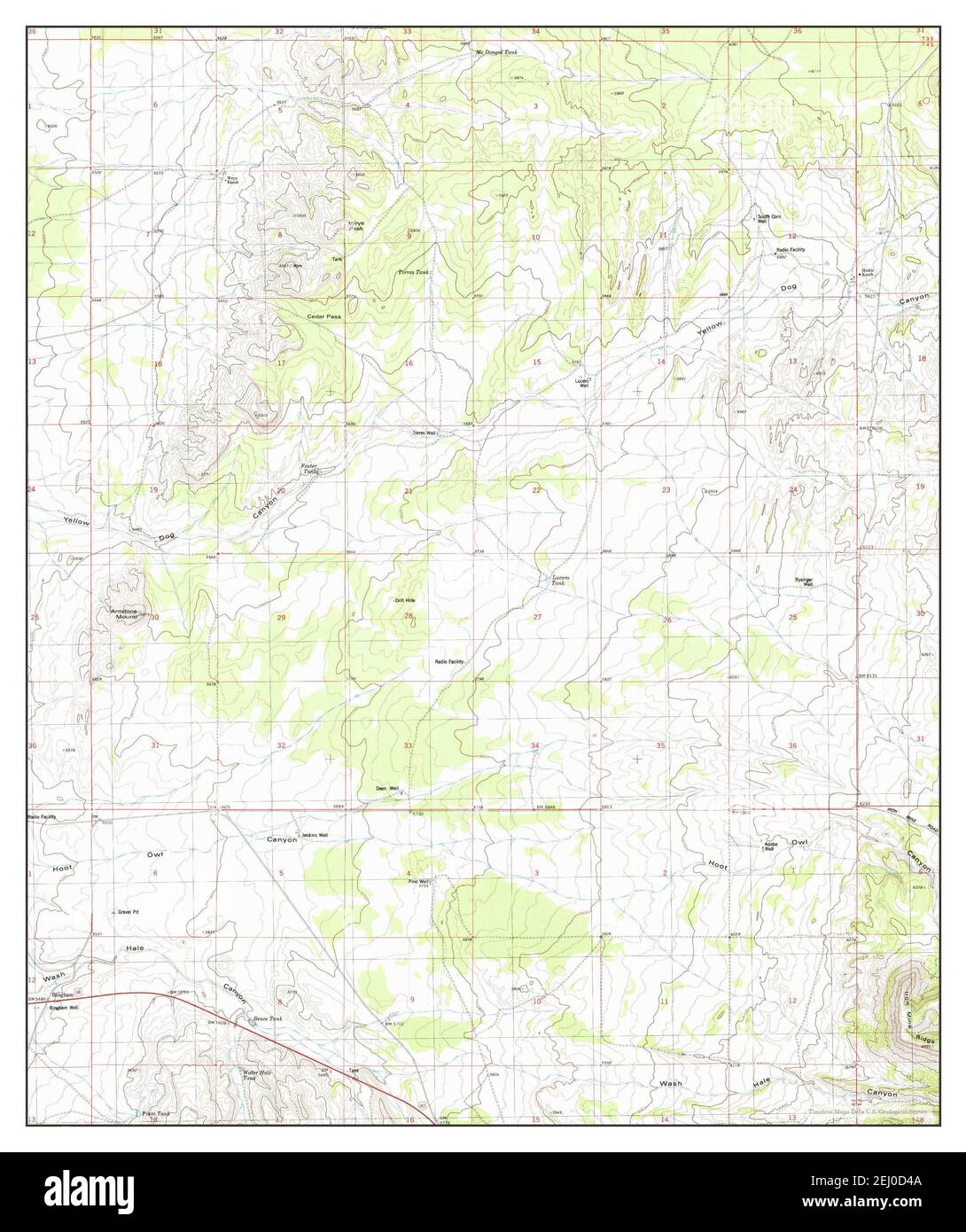 Wrye Peak, New Mexico, map 1982, 1:24000, United States of America by ...