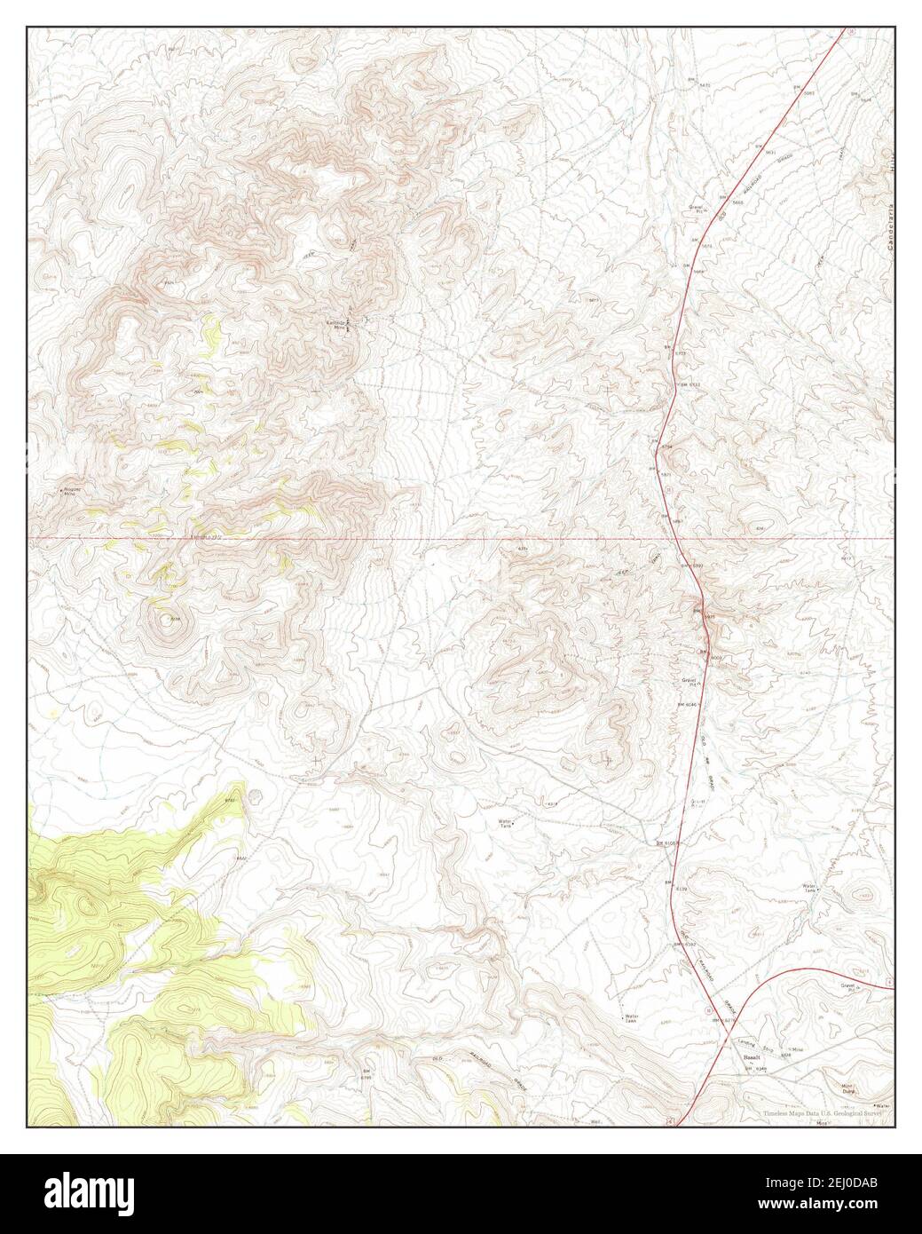 Basalt, Nevada, map 1967, 1:24000, United States of America by Timeless ...