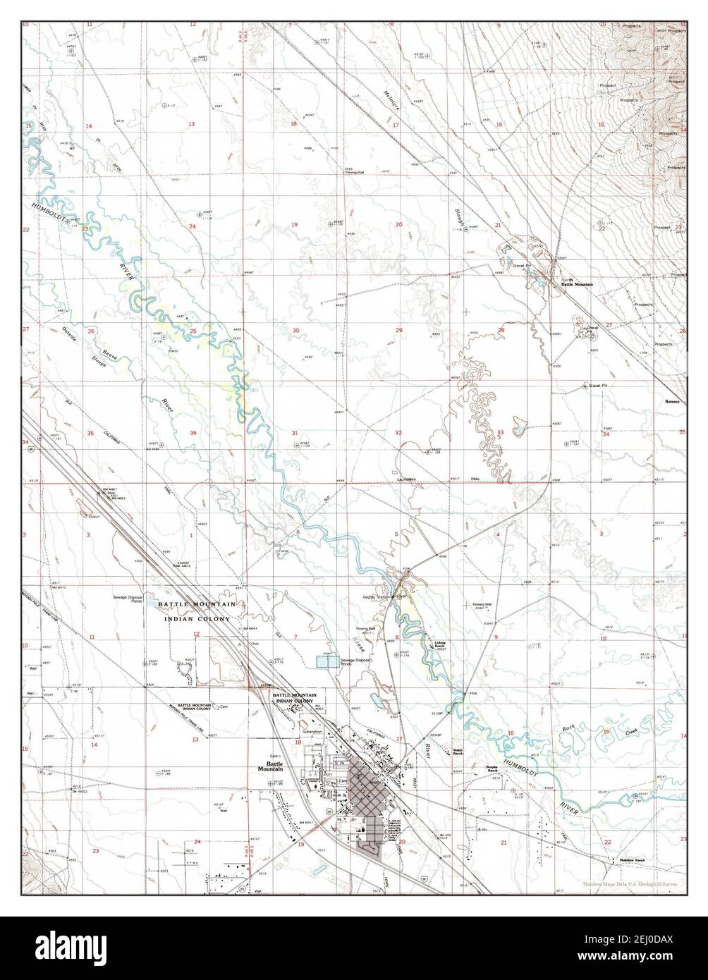 Map Of Battle Mountain High Resolution Stock Photography and Images - Alamy