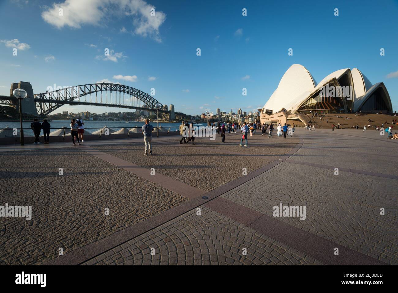 The Sydney Harbour Bridge and Sydney Opera House, Bennelong Point ...