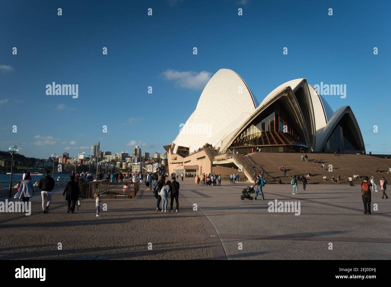The Opera House and Forecourt, Bennelong Point, Sydney, New South Wales ...