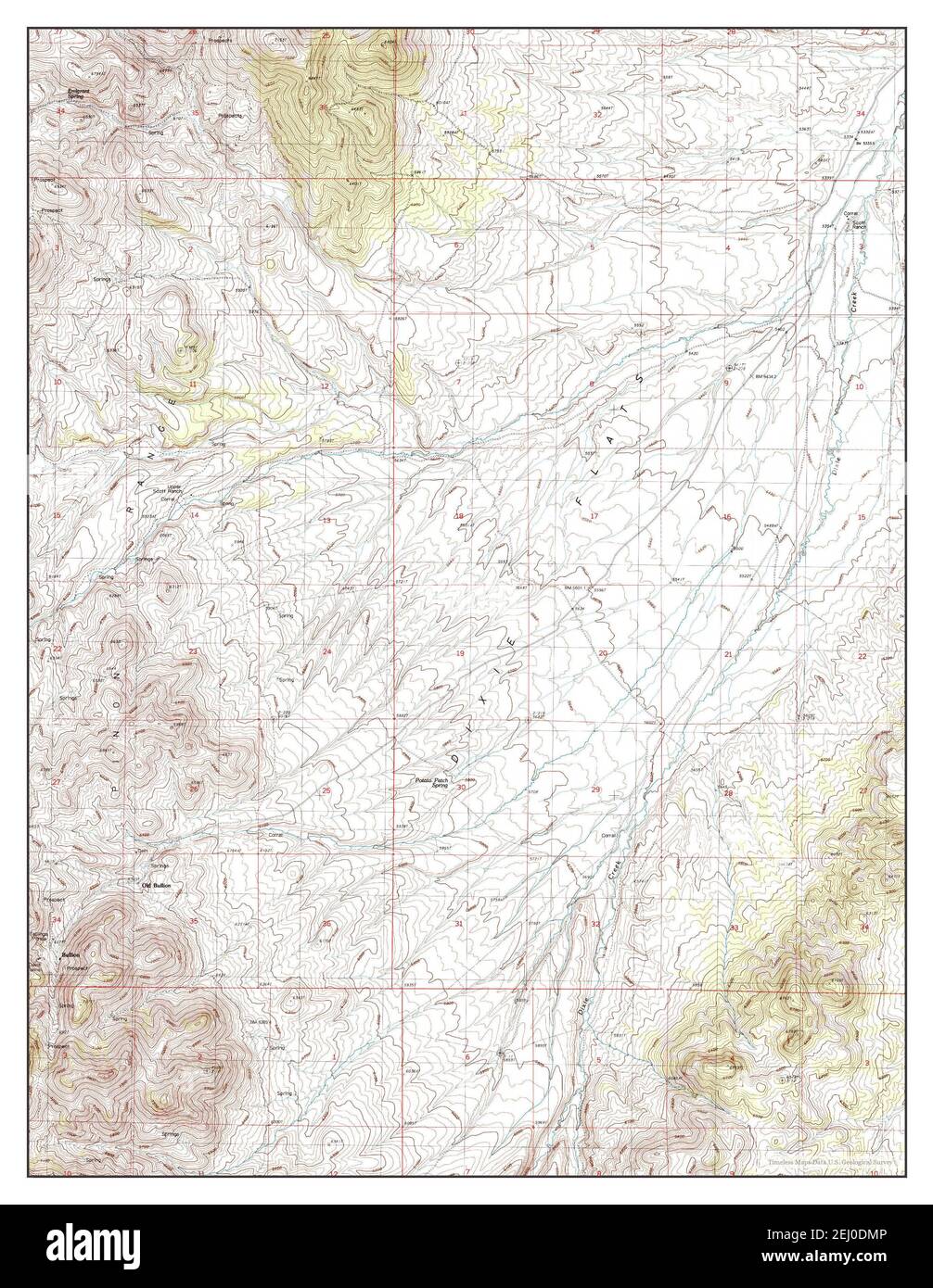Bullion, Nevada, map 1985, 1:24000, United States of America by ...