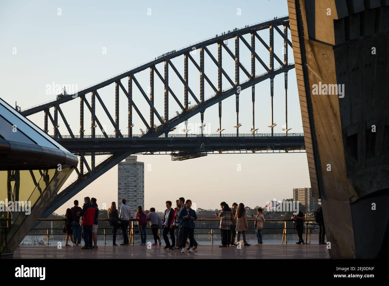 The Sydney Harbour Bridge and Sydney Opera House, Bennelong Point ...