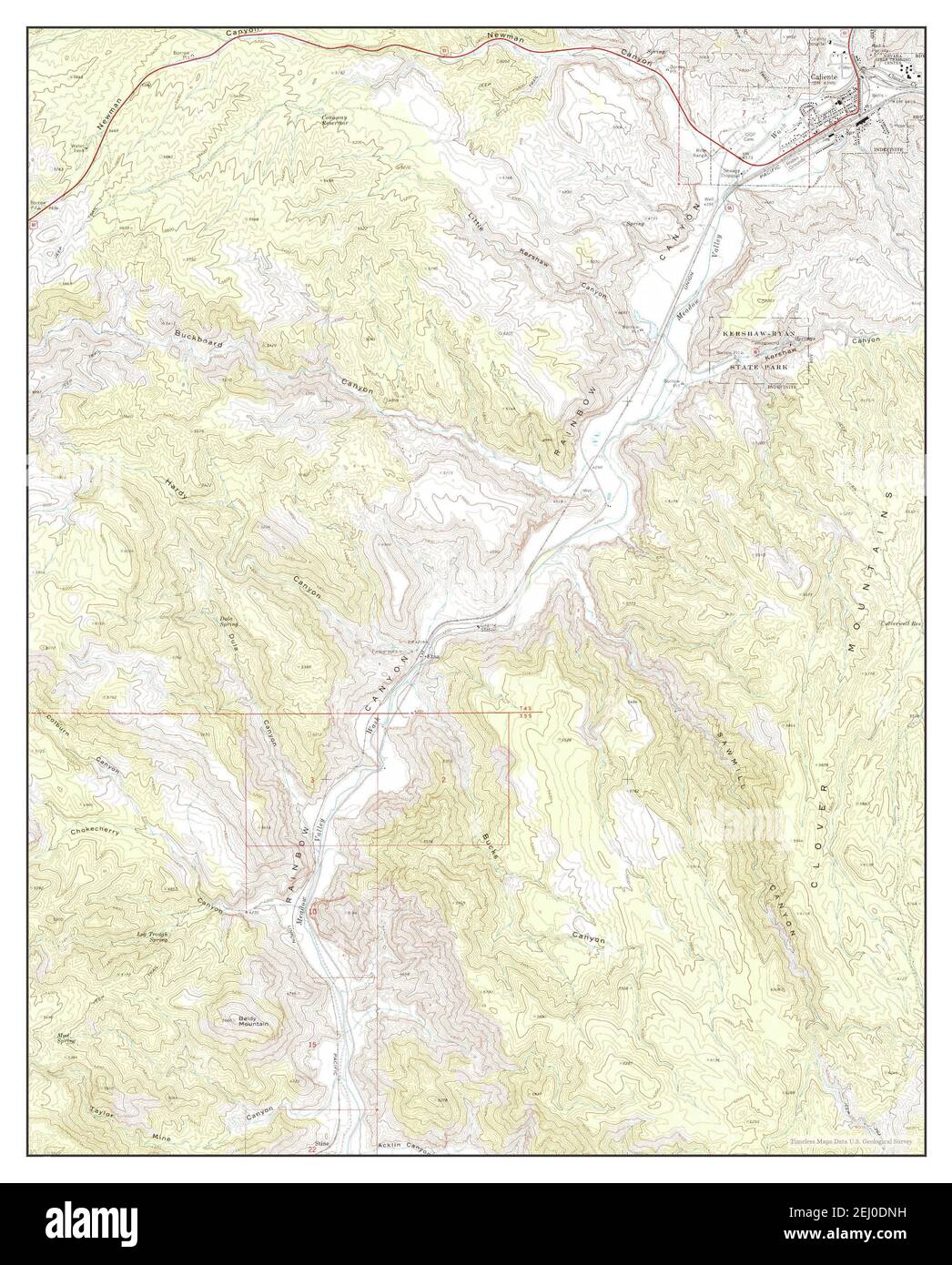 Caliente, Nevada, map 1970, 1:24000, United States of America by ...