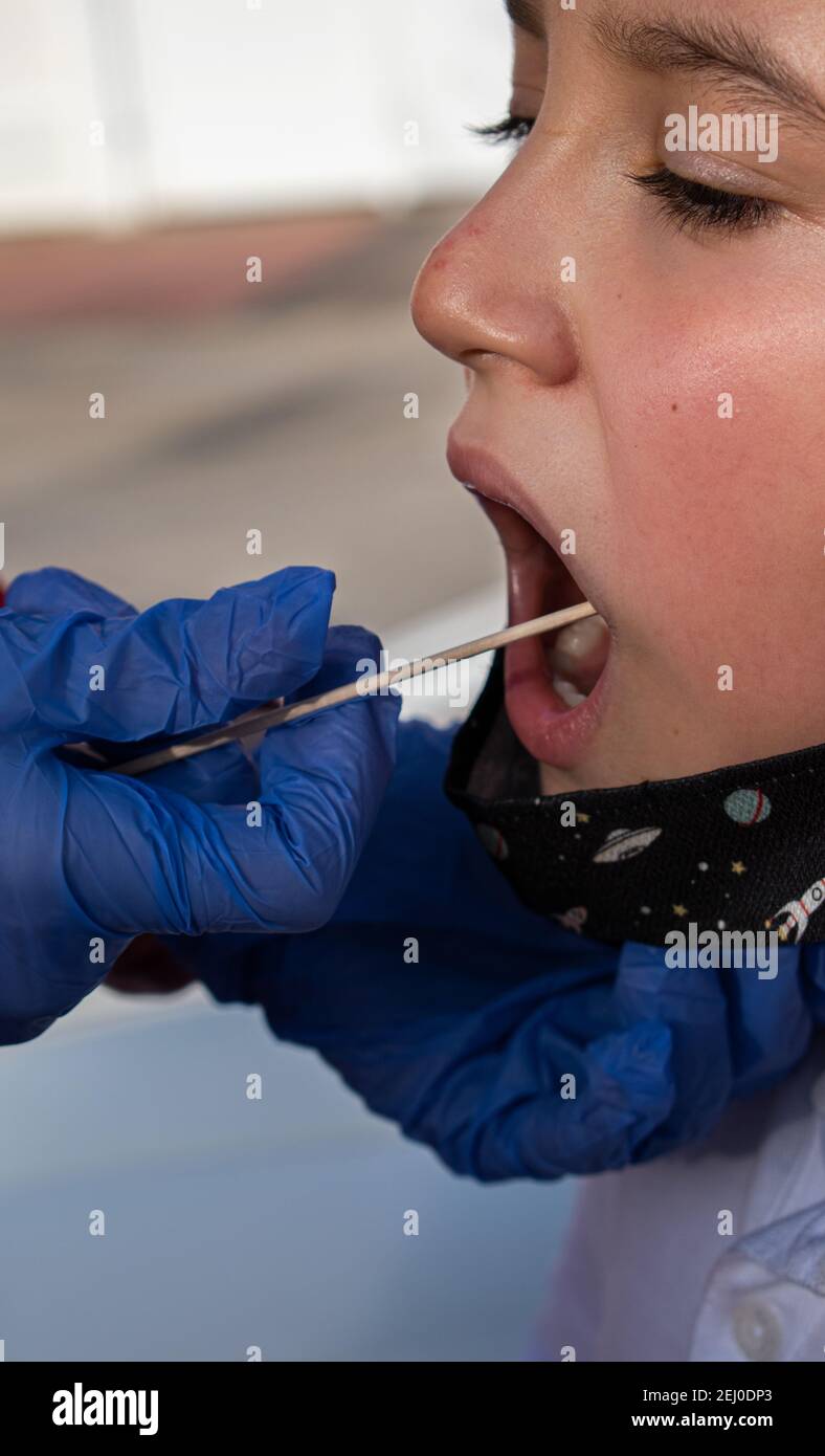 Sick child school uniform hi-res stock photography and images - Alamy